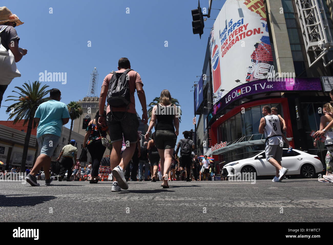 Traffic jam on road low angle hi-res stock photography and images - Alamy