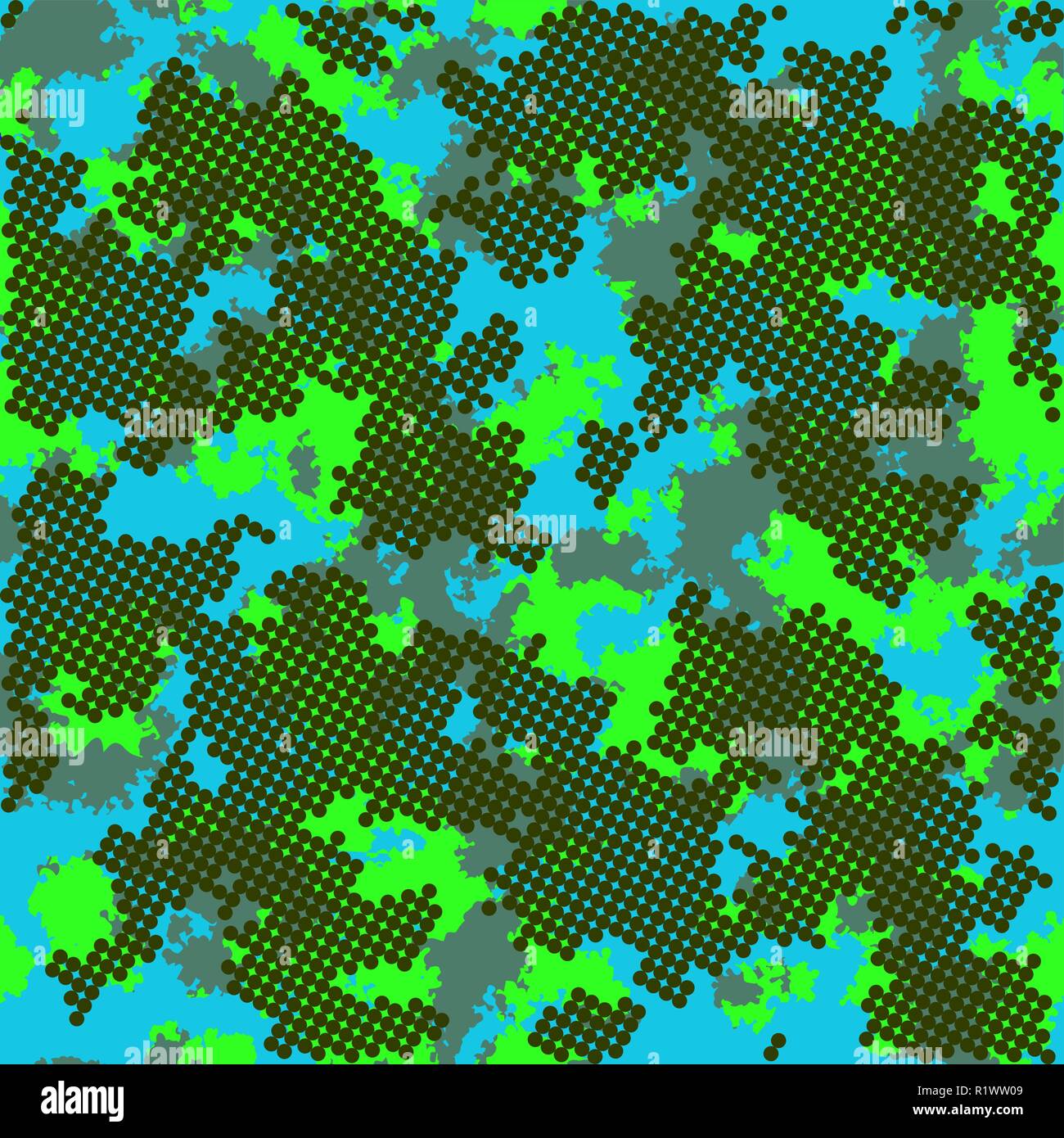 Fashion camo design. Color clouds seamless pattern vector. Trendy ...