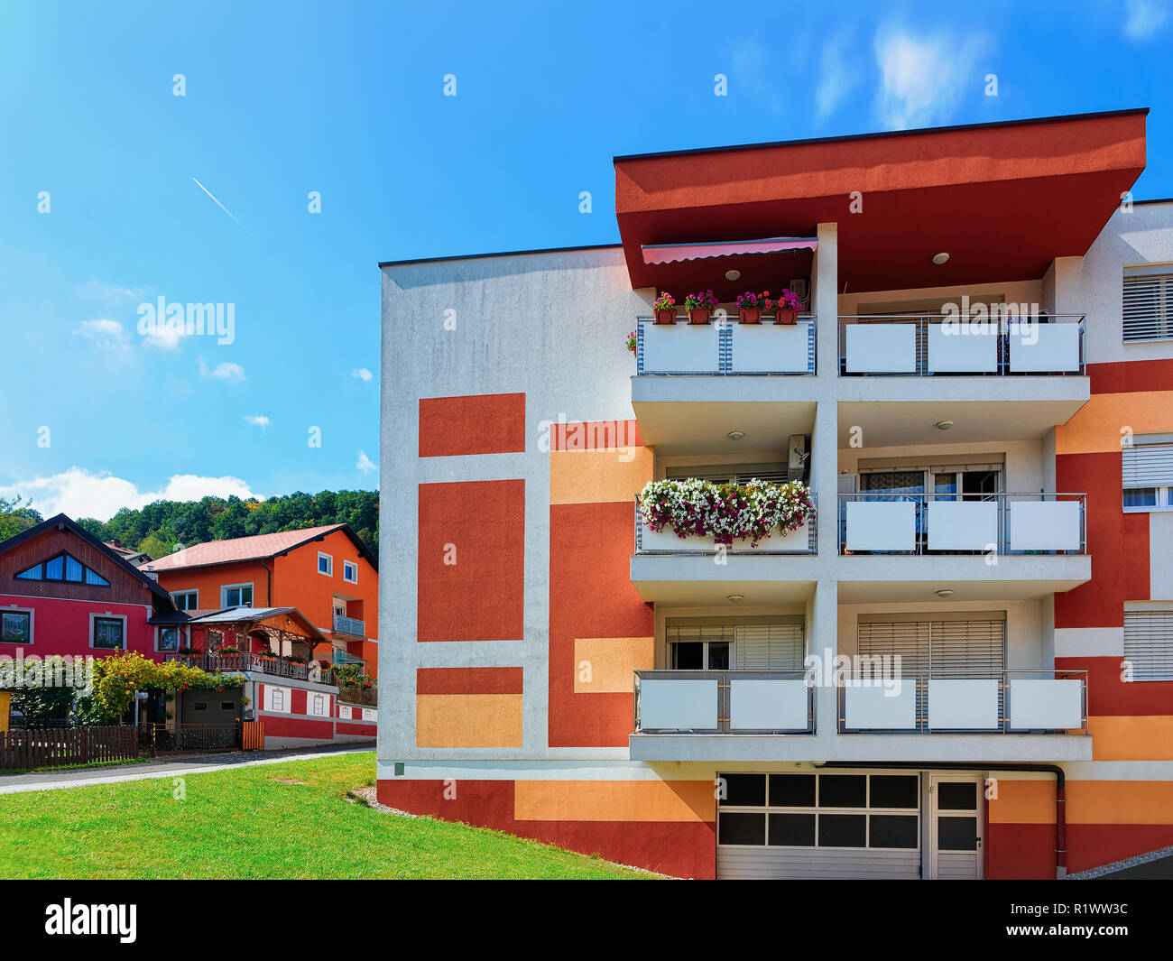 Modern residential apartment house at Maribor in Slovenia Stock Photo ...