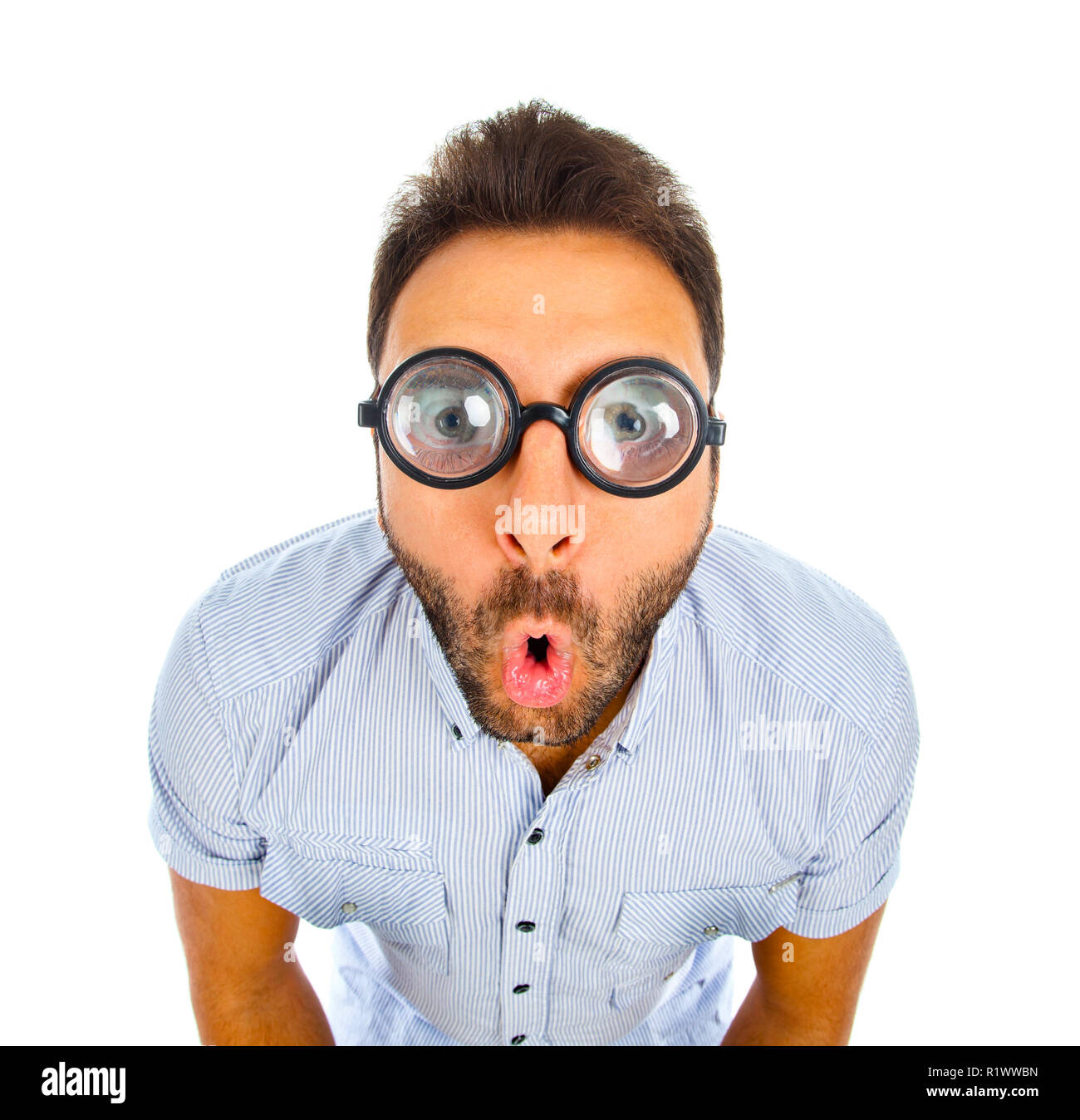 Thick glasses funny hi-res stock photography and images - Alamy