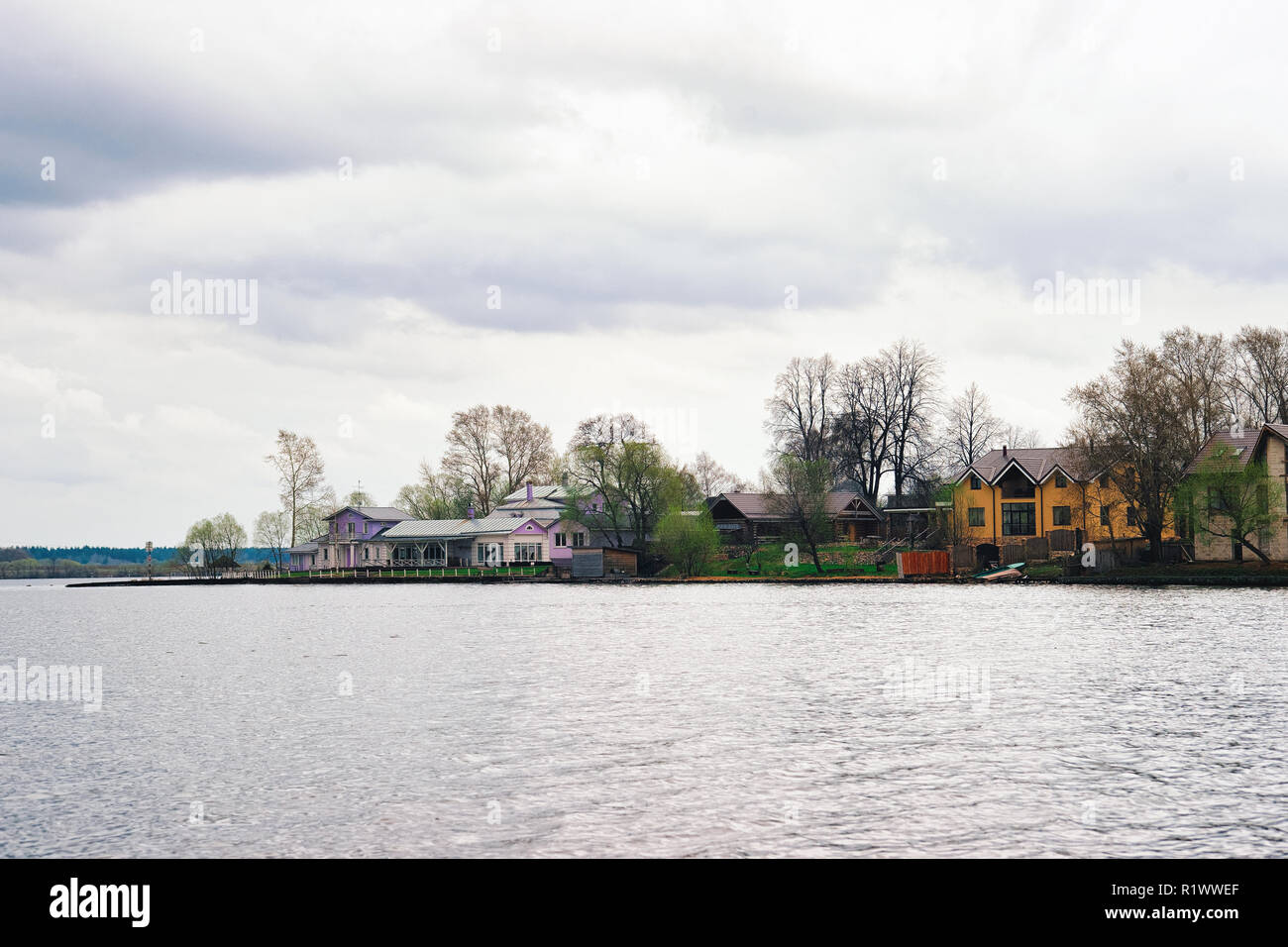 Kalyazin Flooded town on the Uglich Reservoir on the Volga River in ...
