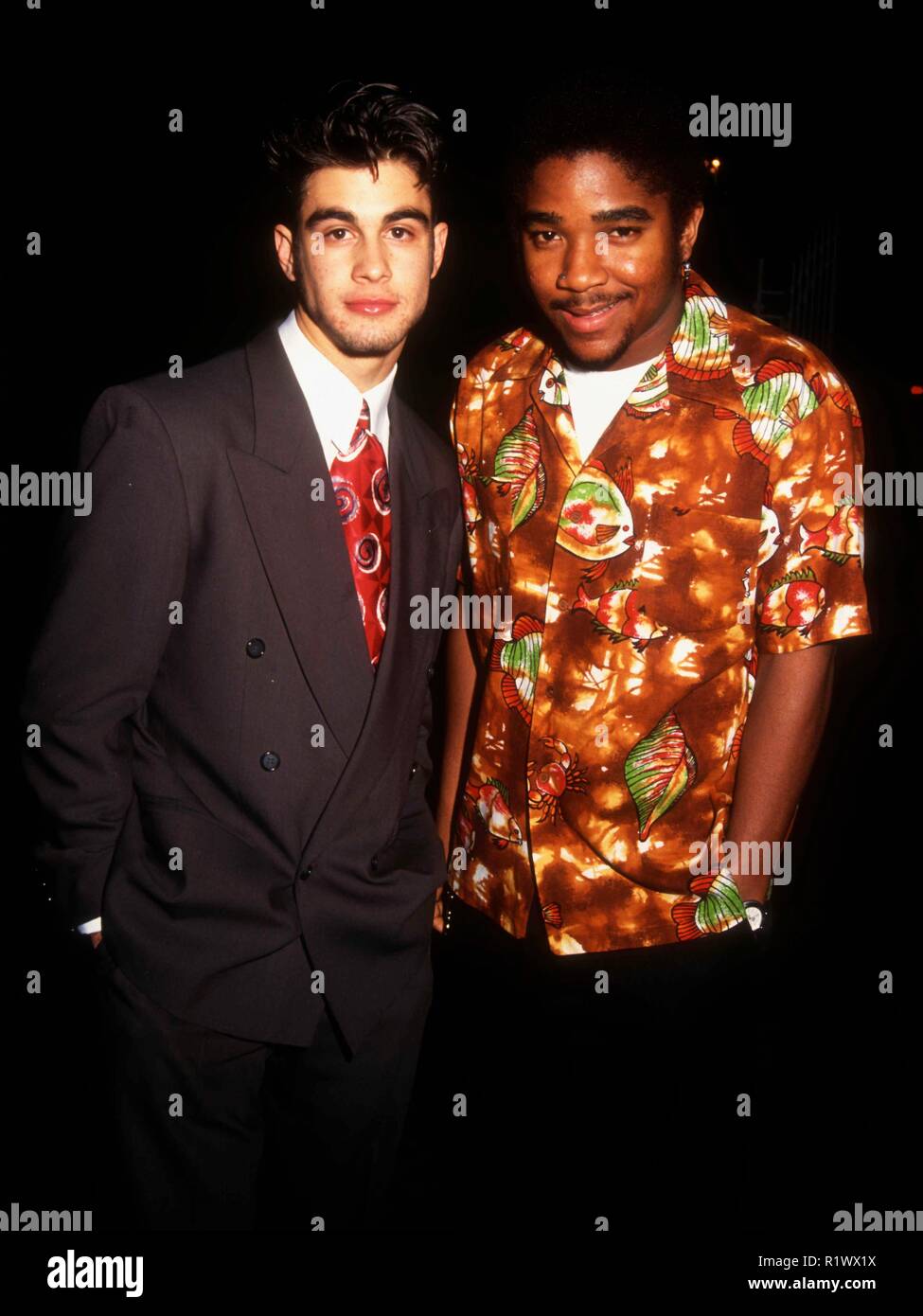 STUDIO CITY, CA - JANUARY 16: (L-R) Actor/musician Damon Pampolina and ...