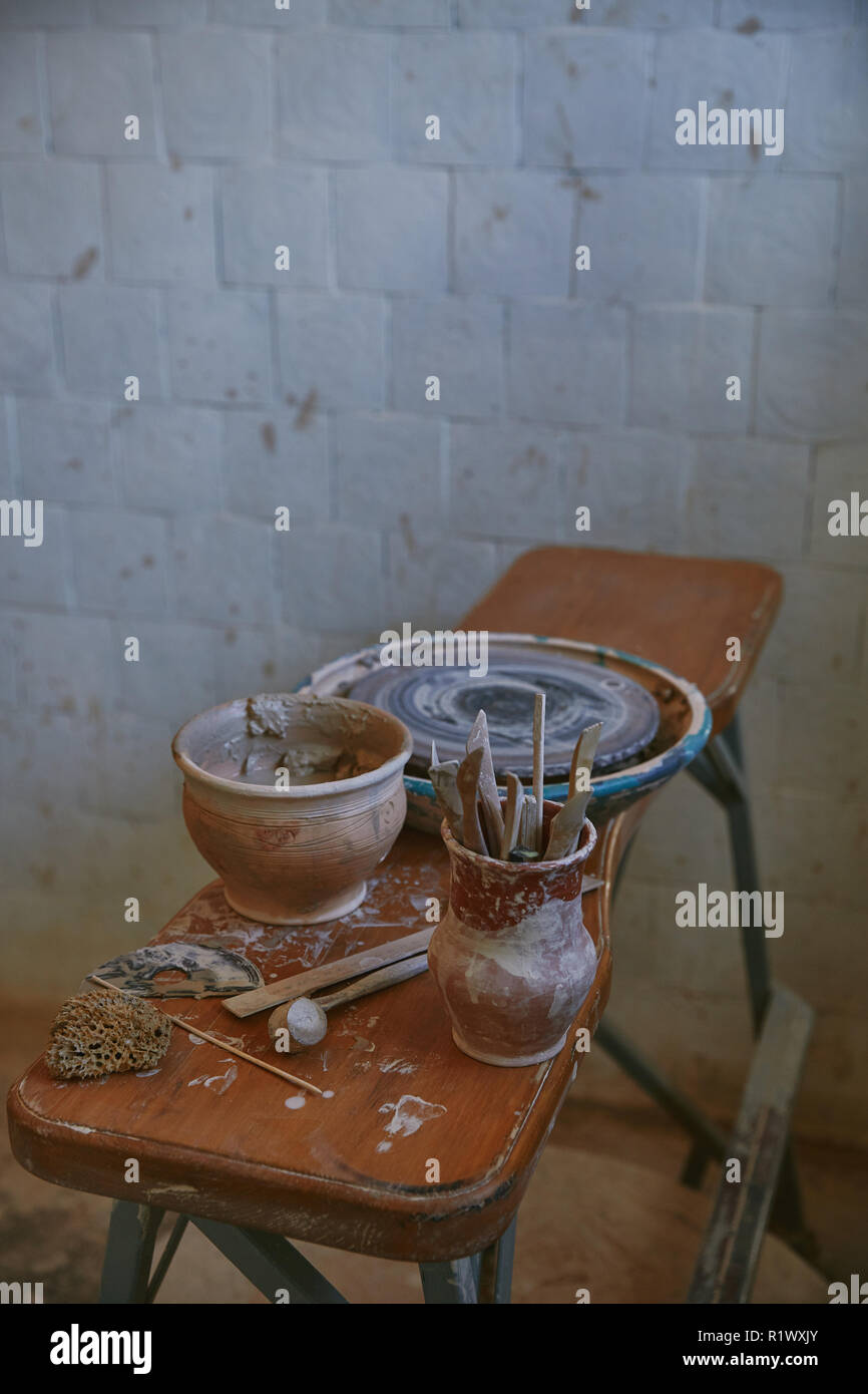 Traditional pottery tools hi-res stock photography and images - Alamy