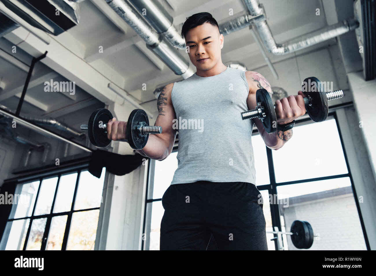 Asian male exercising hi-res stock photography and images - Alamy