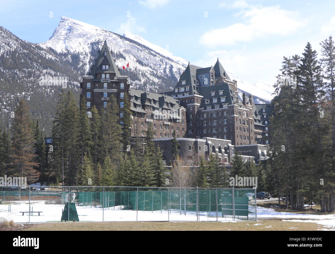 Banff in April Stock Photo - Alamy