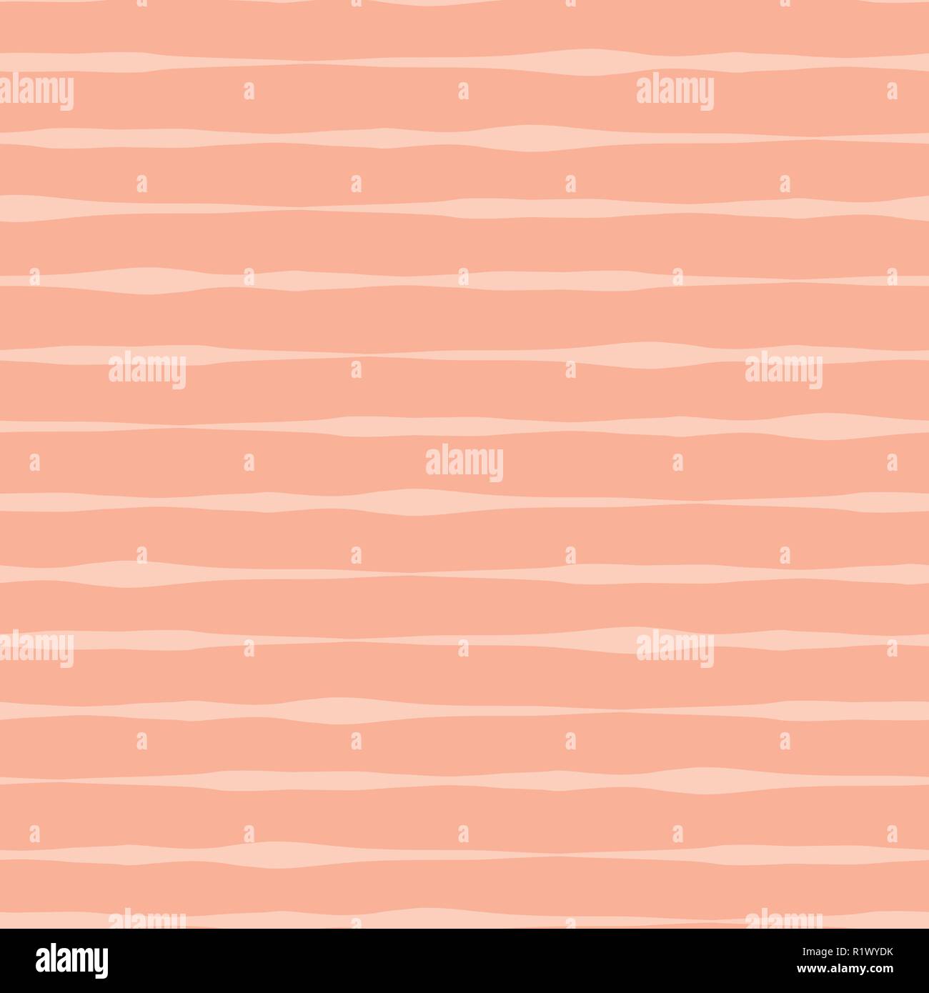 Abstract seamless vector background pink coral orange. Orange and pink hues hand drawn lines in ...