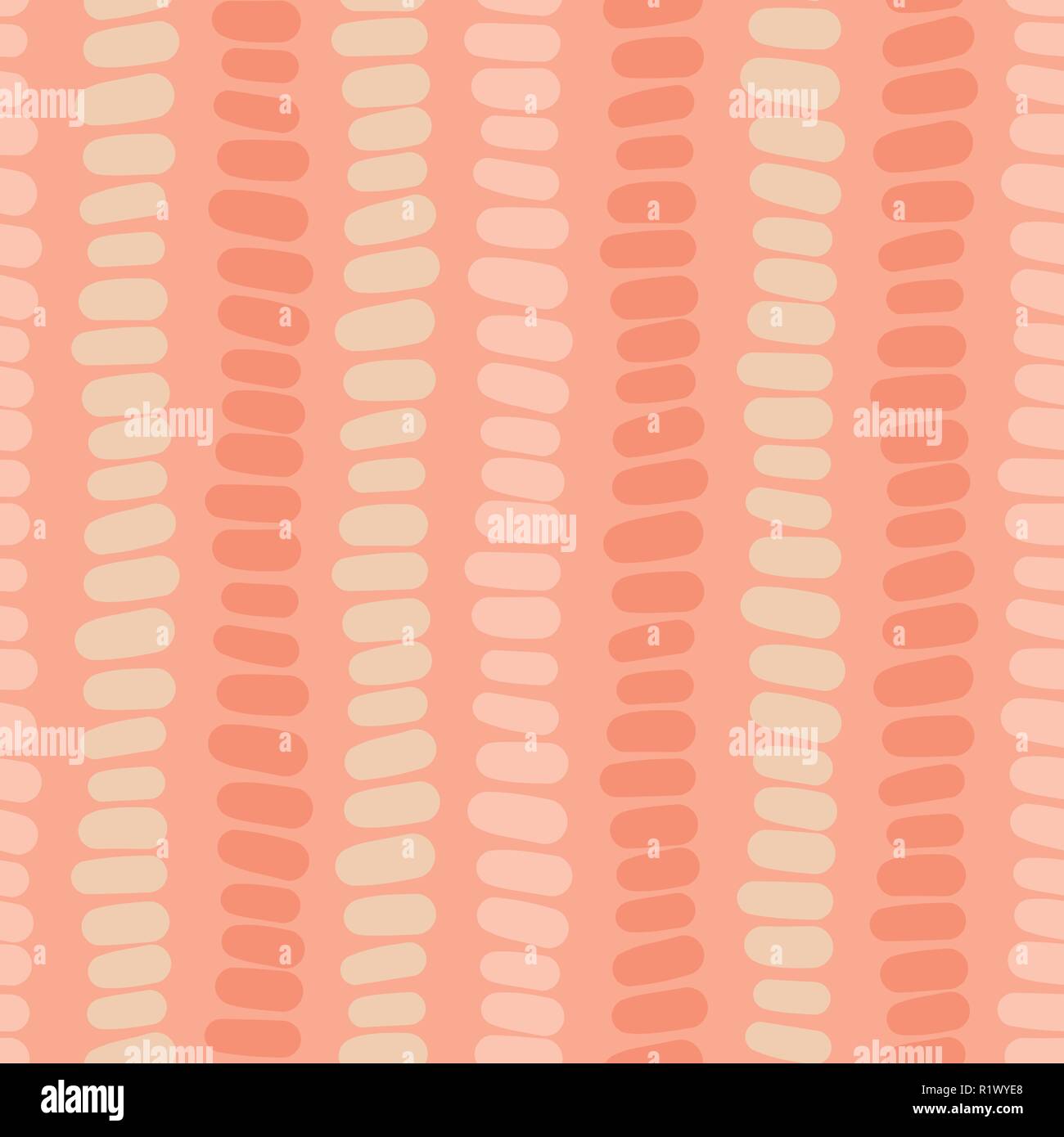 Abstract seamless vector background pink coral orange. Orange and pink hues hand drawn ...