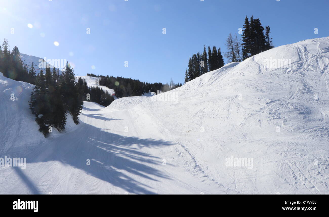 Banff in April Stock Photo - Alamy