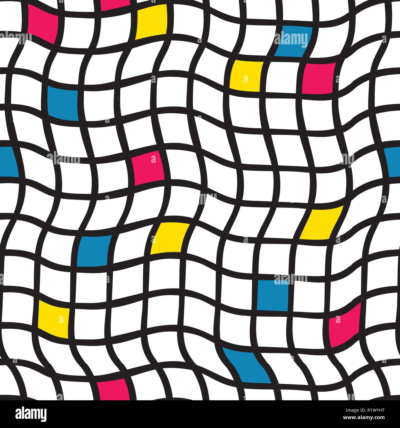 Vector seamless squares irregular pattern hi-res stock photography and ...