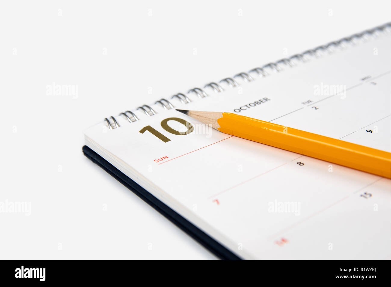 October calendar hi-res stock photography and images - Alamy