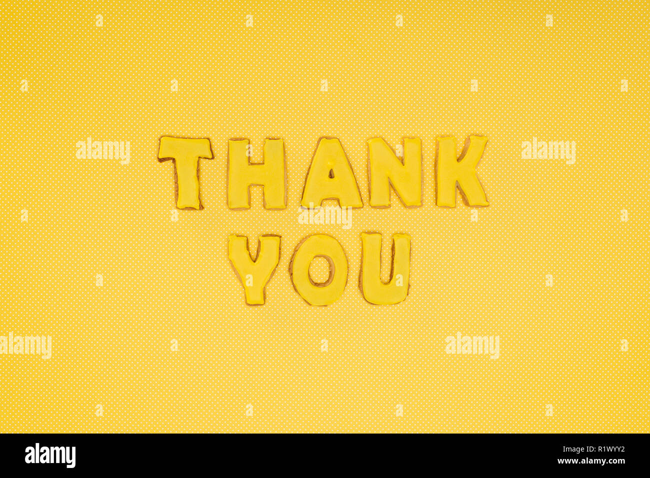 Yellow thank you sign hi-res stock photography and images - Alamy