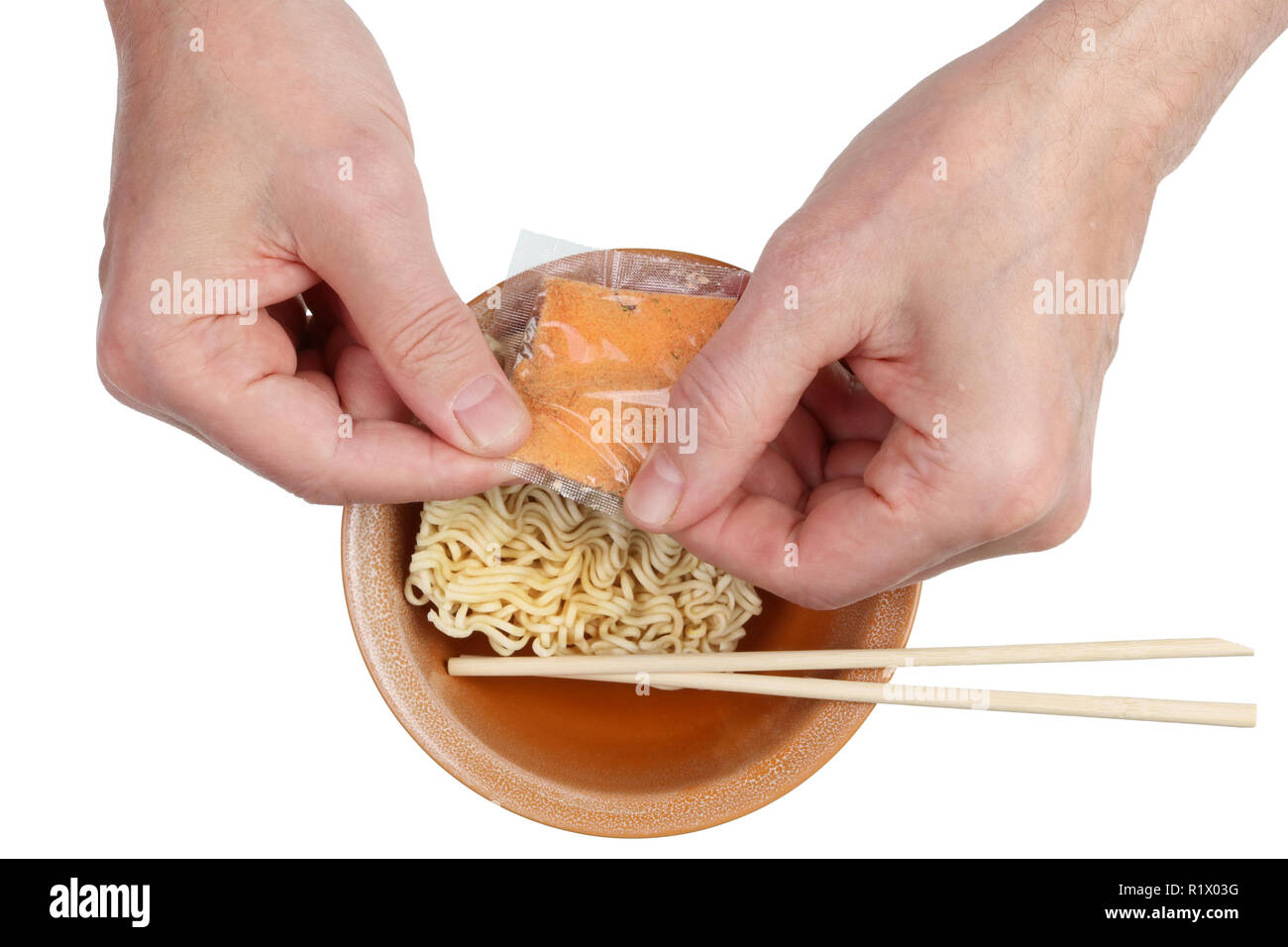 Old Man Eating Noodles High Resolution Stock Photography and Images - Alamy