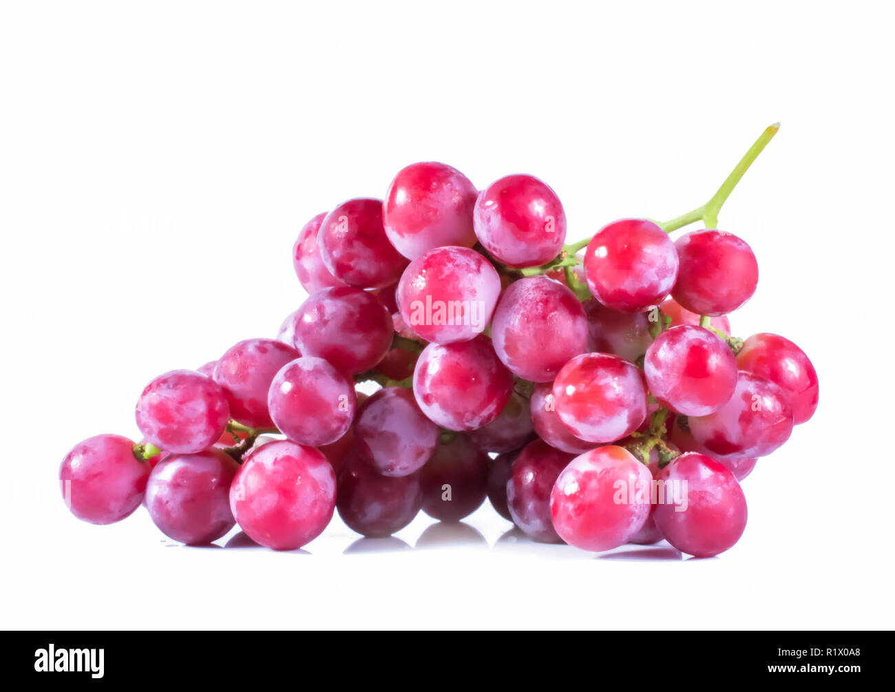red grapes isolated on white background Stock Photo - Alamy