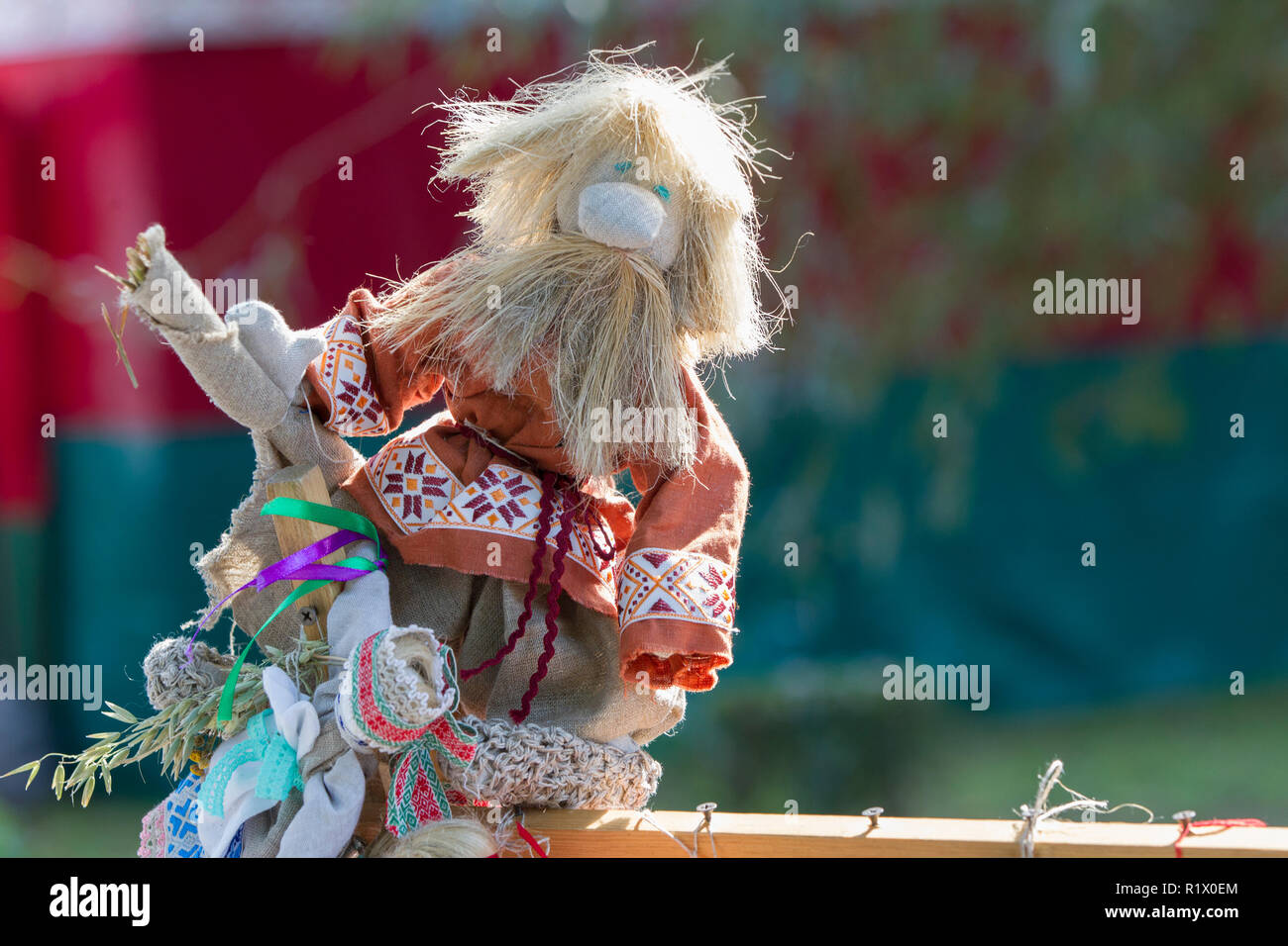 Ethnic national Slavic toy. Belarusian doll.Brownie Stock Photo - Alamy