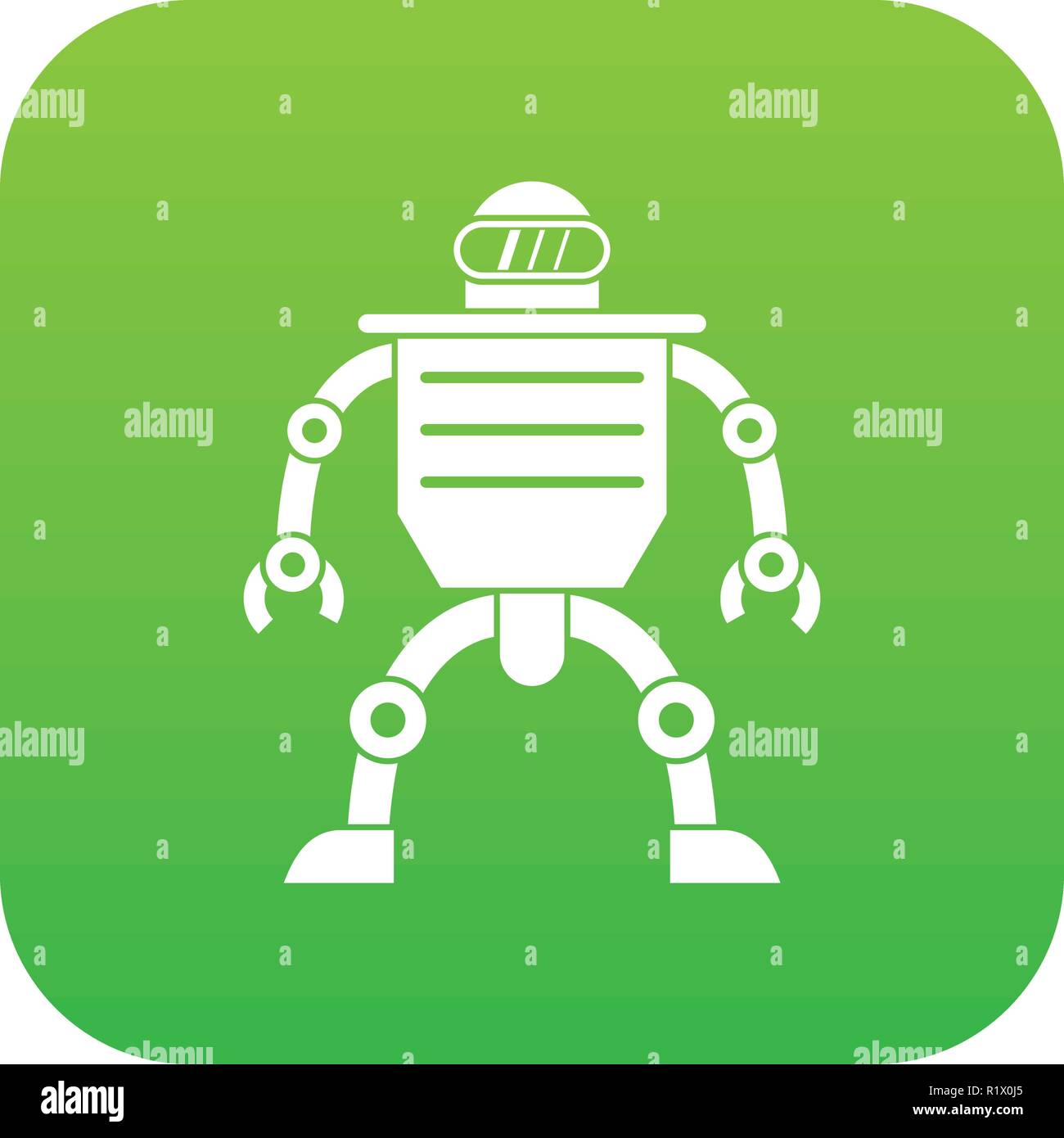 Humanoid robot icon digital green Stock Vector Image & Art - Alamy