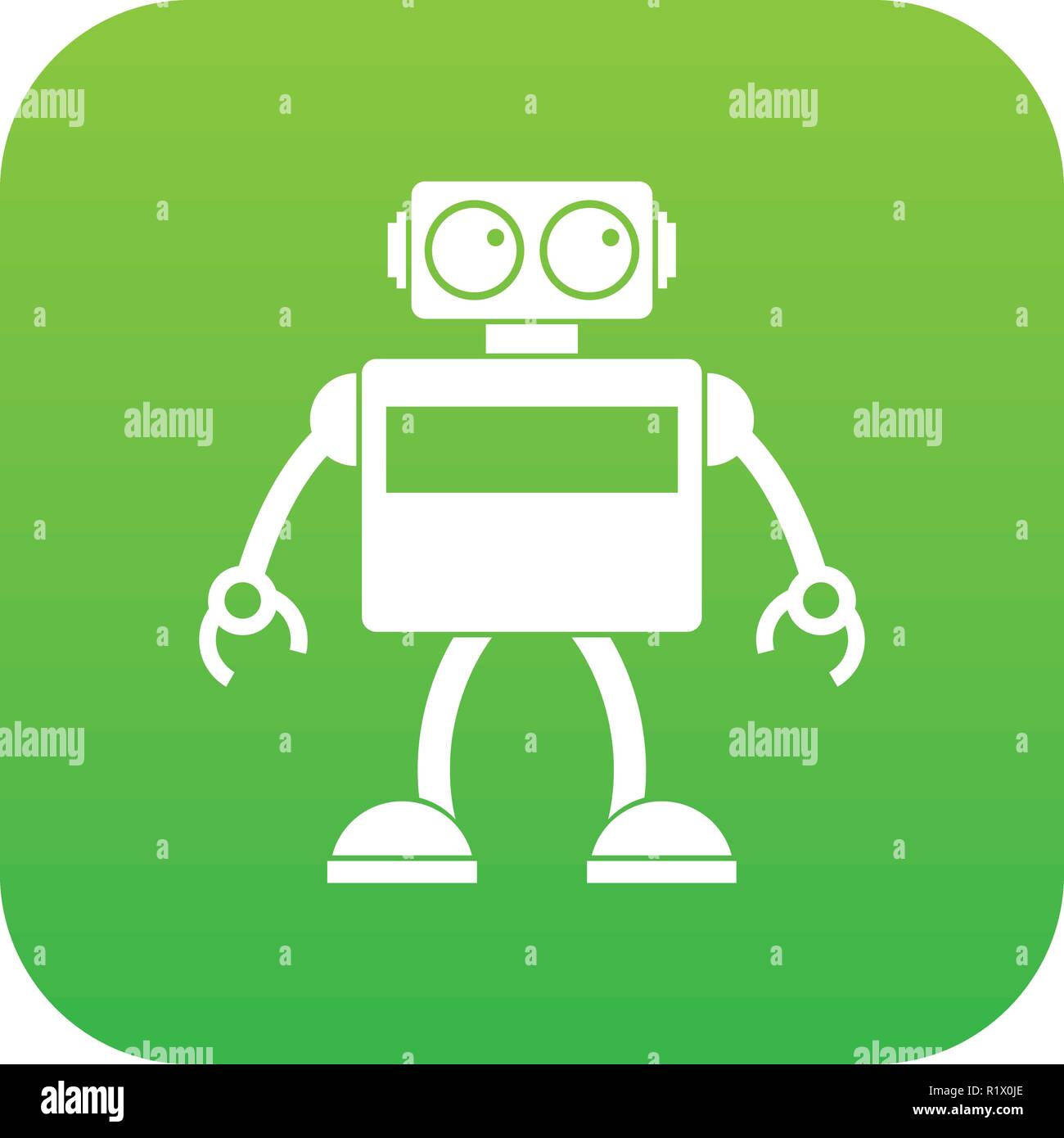 Android robot icon digital green Stock Vector Image & Art - Alamy