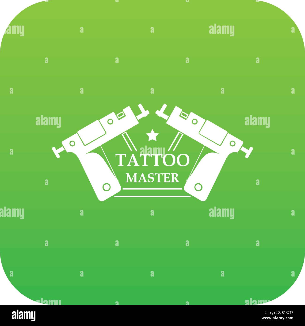 Tattoo tool icon green vector Stock Vector Image & Art - Alamy