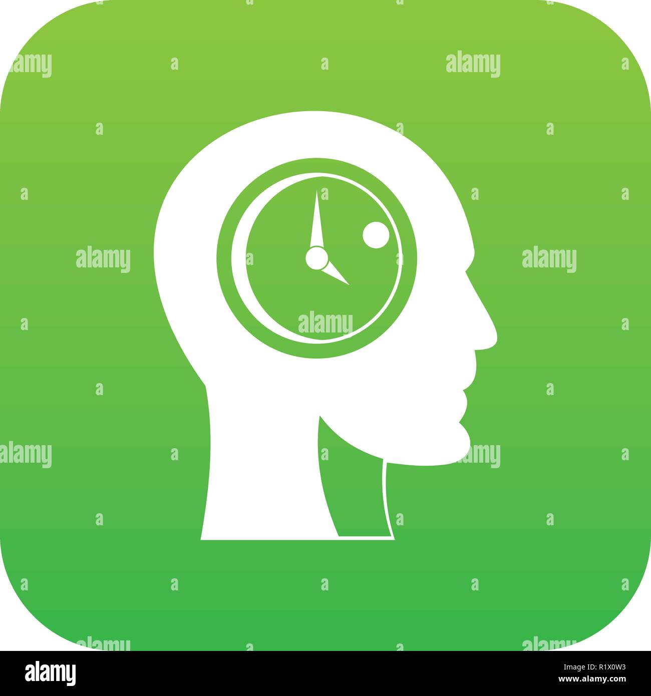 Time management icon digital green Stock Vector Image & Art - Alamy
