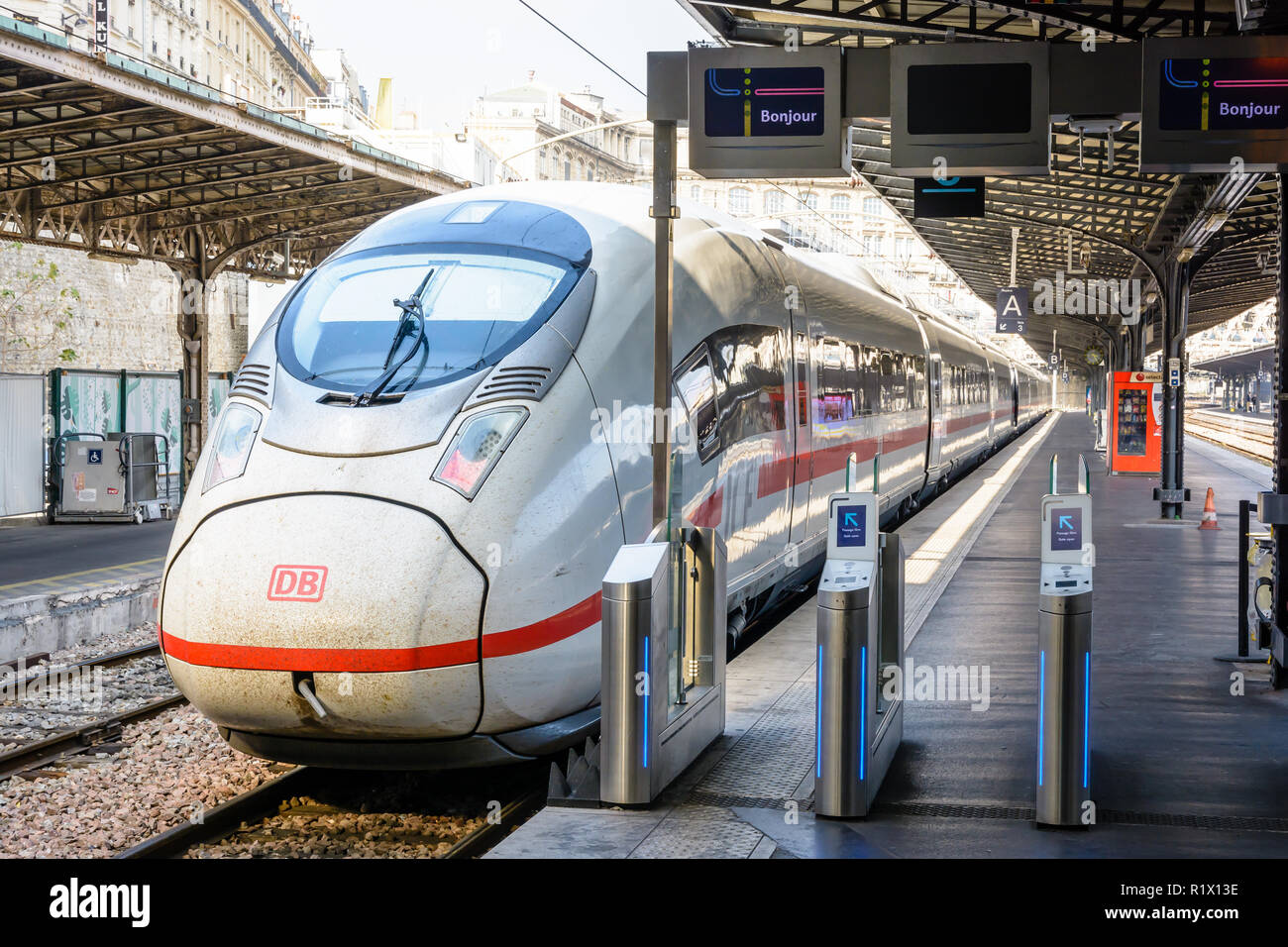 A third generation ICE high speed train from german company Deutsche ...