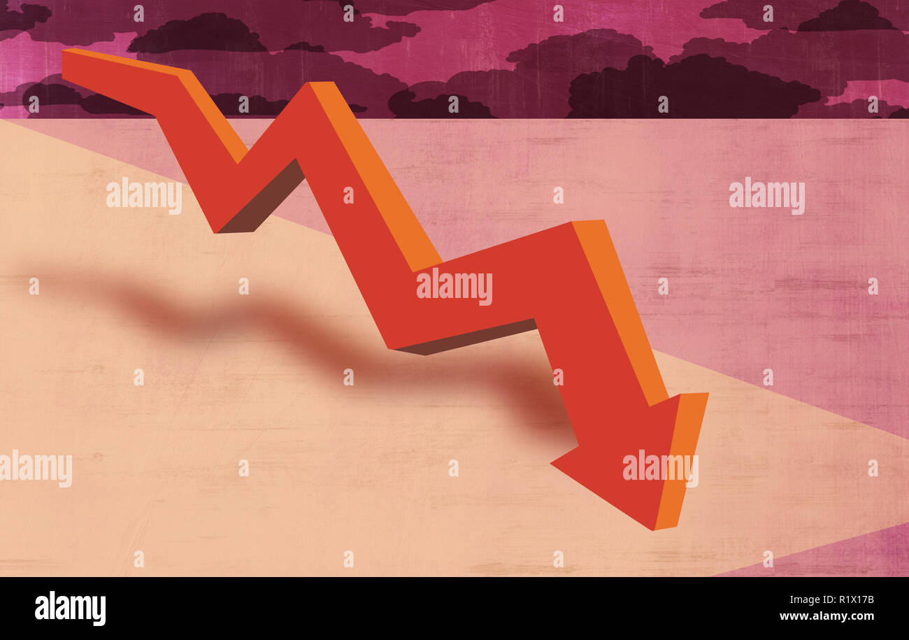 Descending arrow hi-res stock photography and images - Alamy