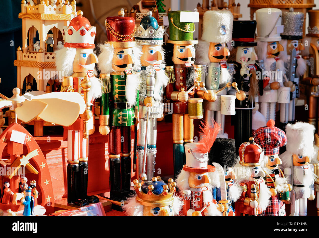 Nutcrackers at Christmas Market, Alexanderplatz in Winter Berlin ...