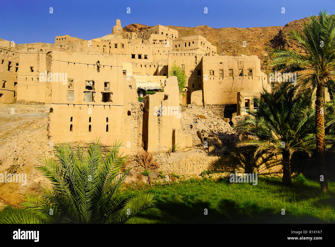 Birkat al Mouz or Bait al Subah in Harat al Saybani outside Nizwa, Oman ...