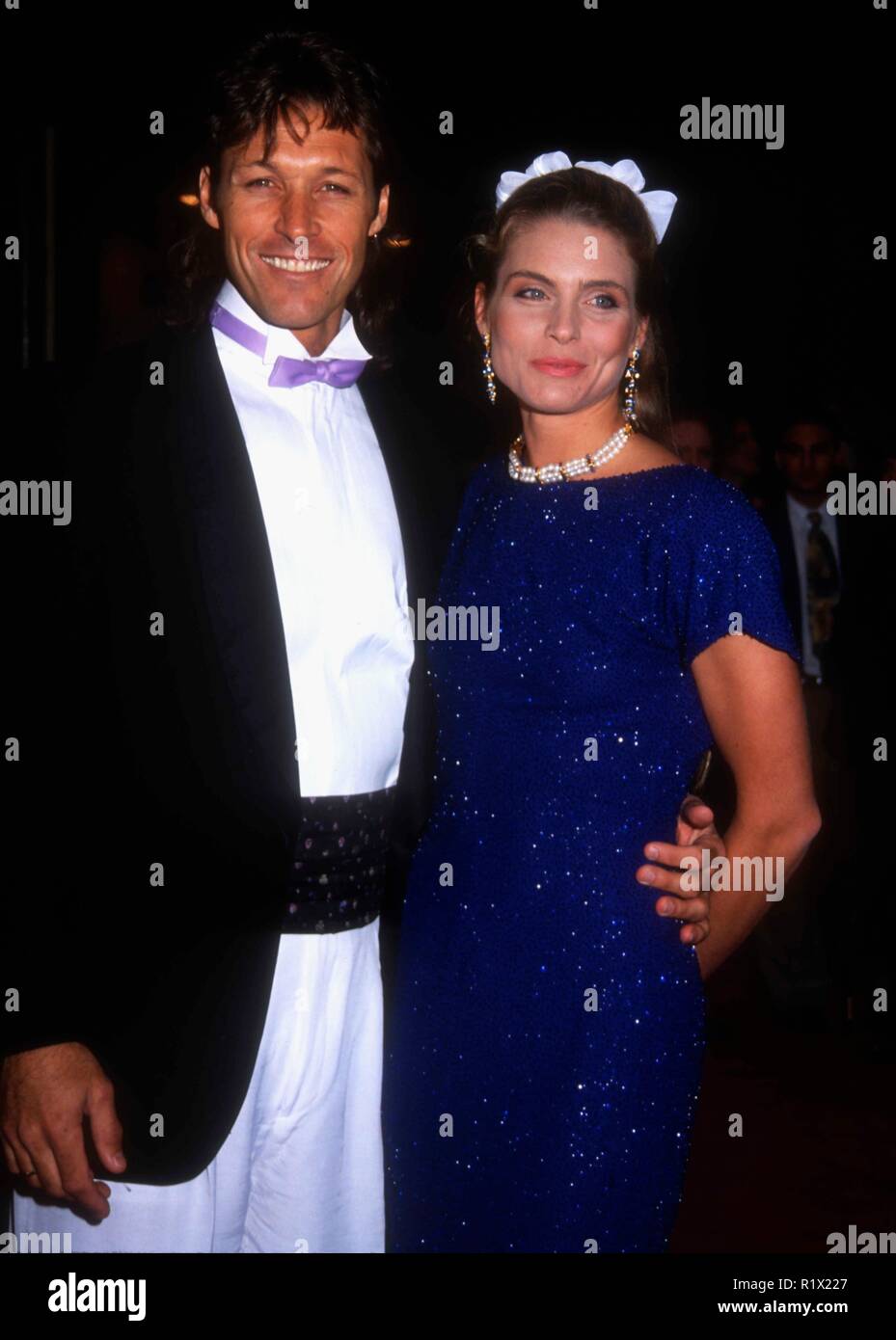 HOLLYWOOD, CA - JANUARY 17: Athlete Ron Duguay and model Kim Alexis ...