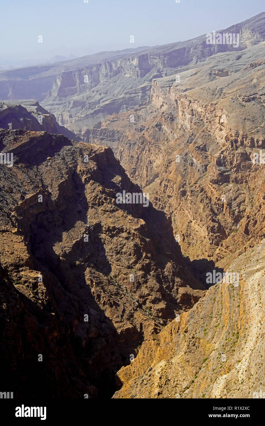 Elevated view of Jebel Akhar. The Jebel Akhar (Al Jabal Al Akhdar) is ...