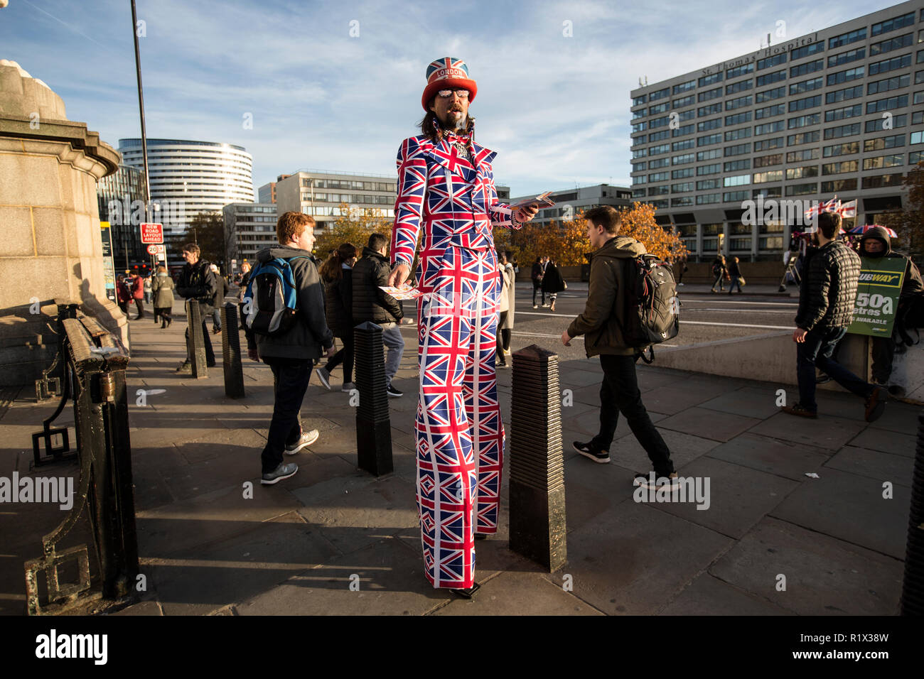 Man wearing union jack hi-res stock photography and images - Alamy