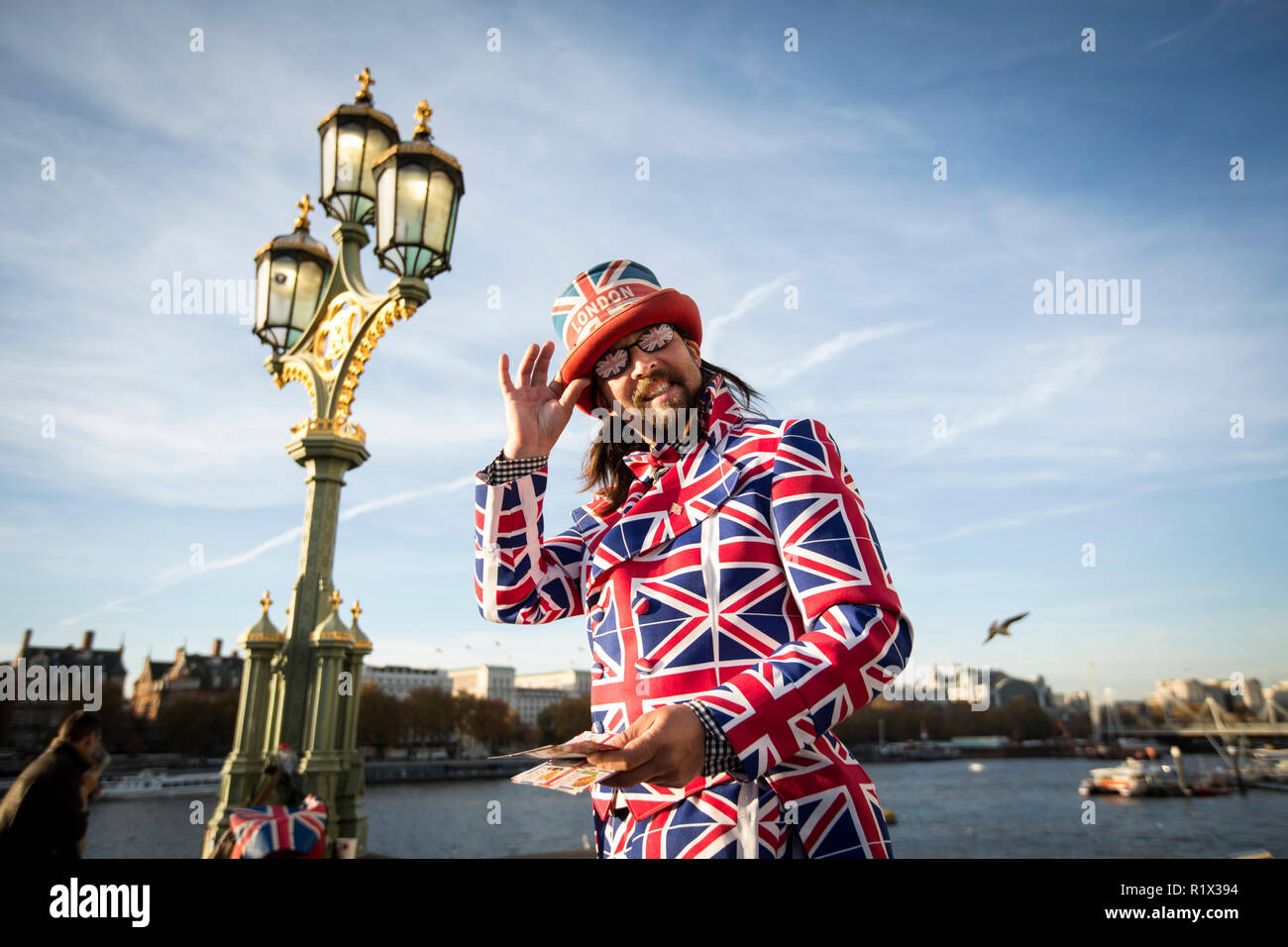 Man Wearing Union Jack Suit High Resolution Stock Photography and ...