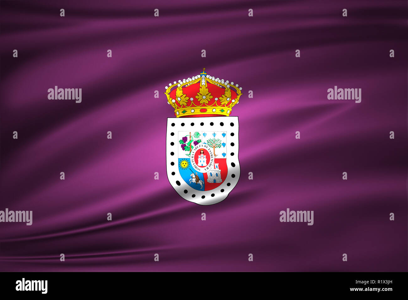 Soria 3D waving flag illustration. Texture can be used as background ...