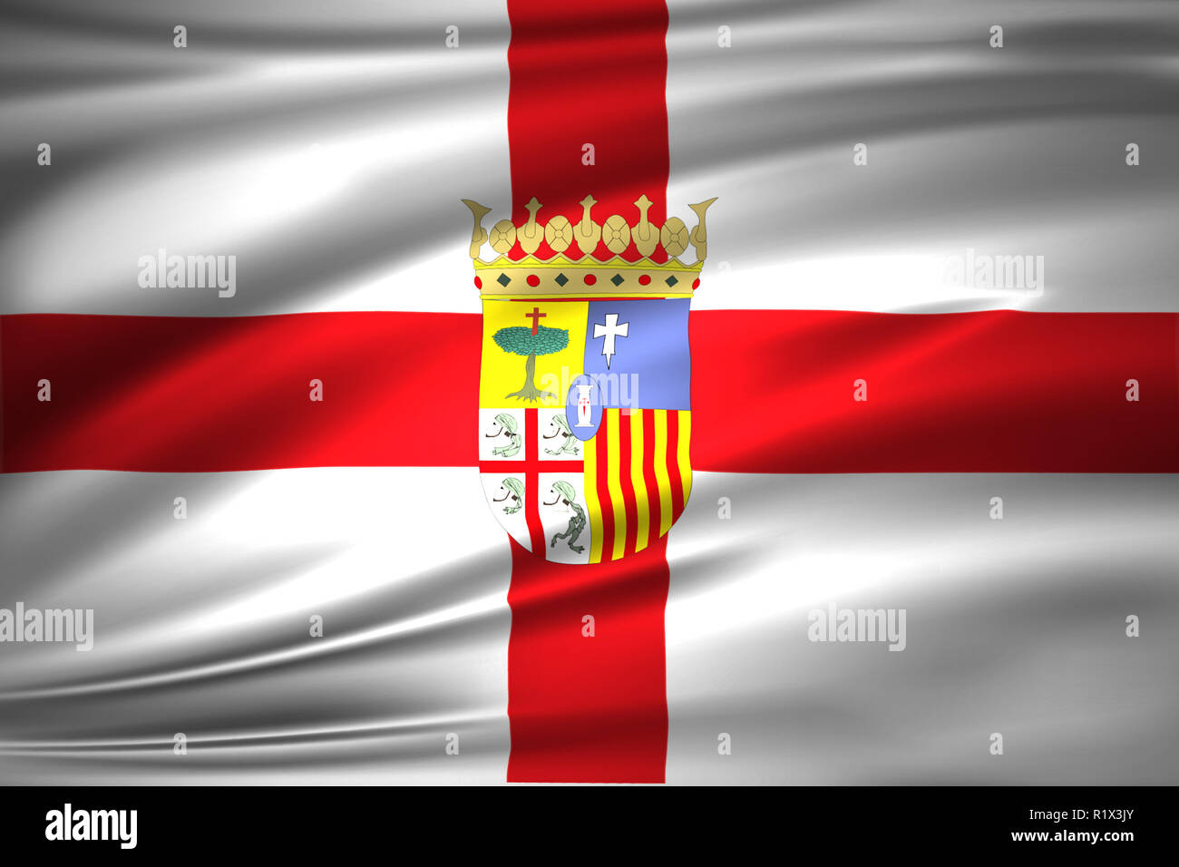 Zaragoza flag hi-res stock photography and images - Alamy