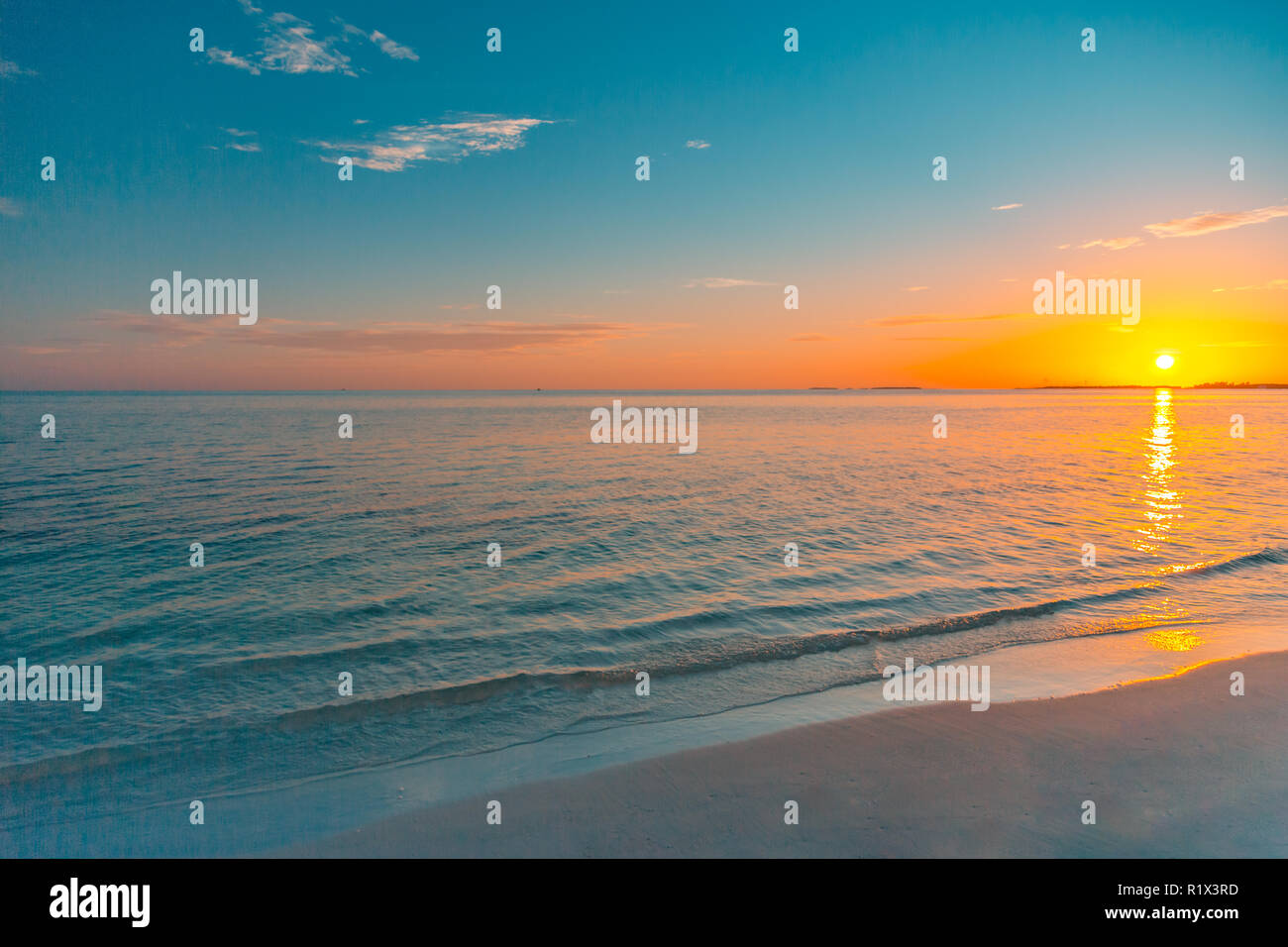 Beautiful sunrise on beach baltic hi-res stock photography and images ...