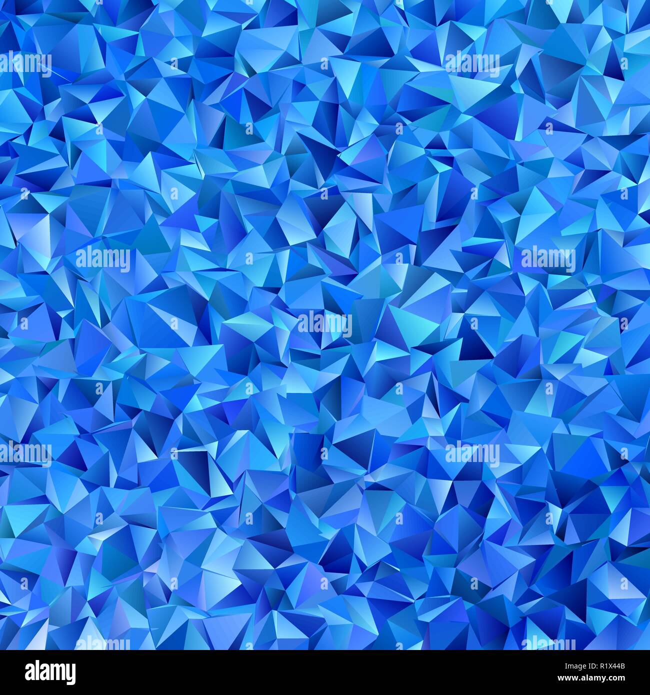 Blue abstract irregular triangle background - vector illustration Stock ...