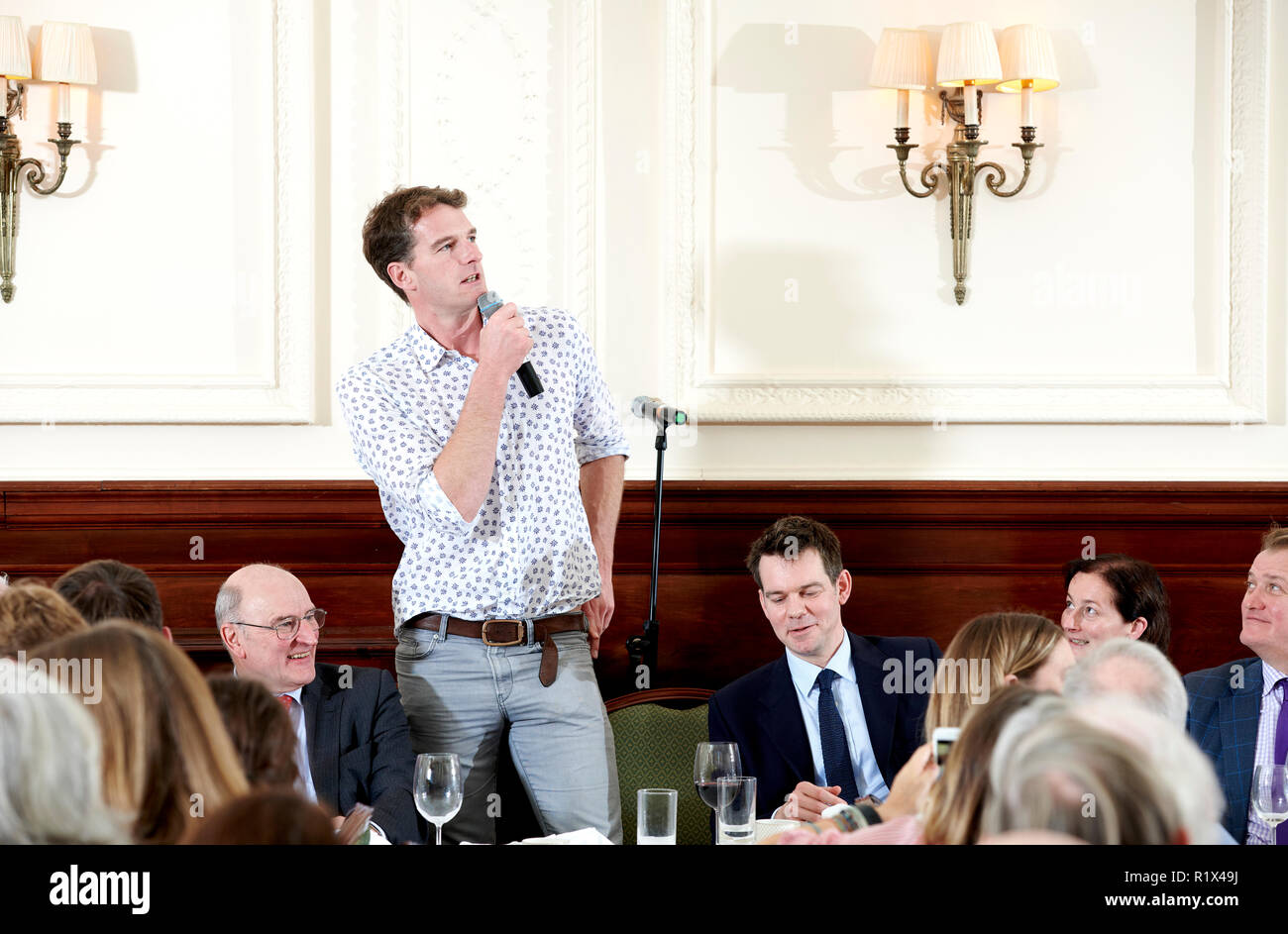 Dan Snow at The Oldie Literary Lunch 13/11/18 Stock Photo - Alamy