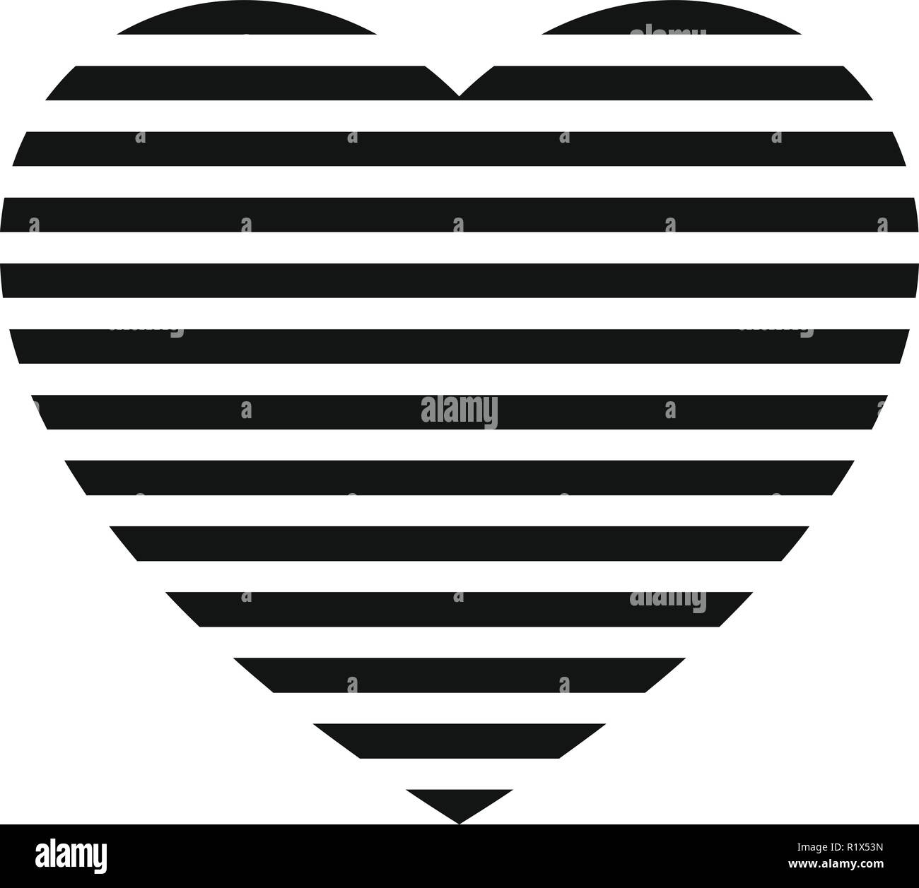 Warm heart icon. Simple illustration of warm heart vector icon for web ...