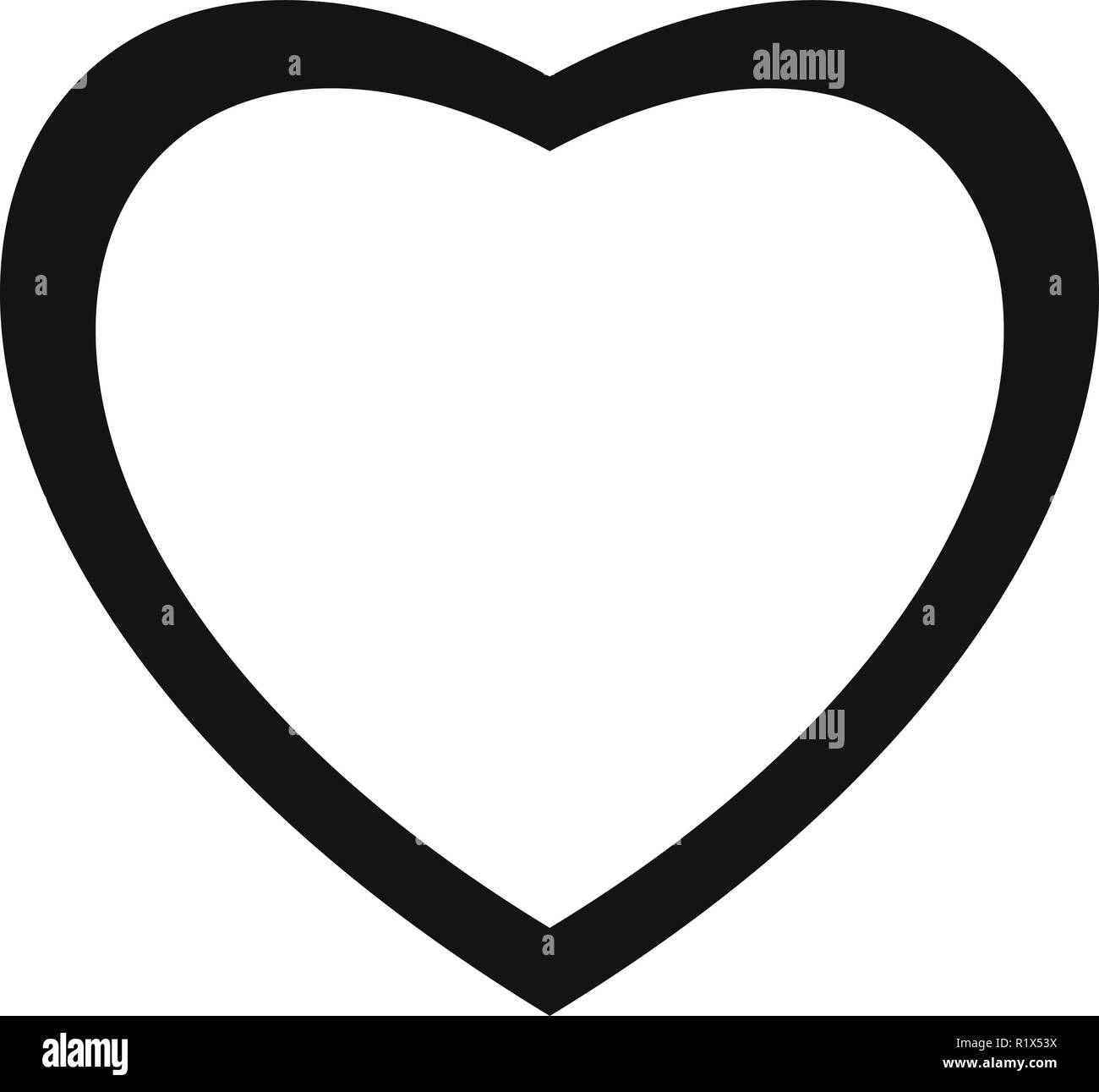 Fearless heart icon. Simple illustration of fearless heart vector icon ...