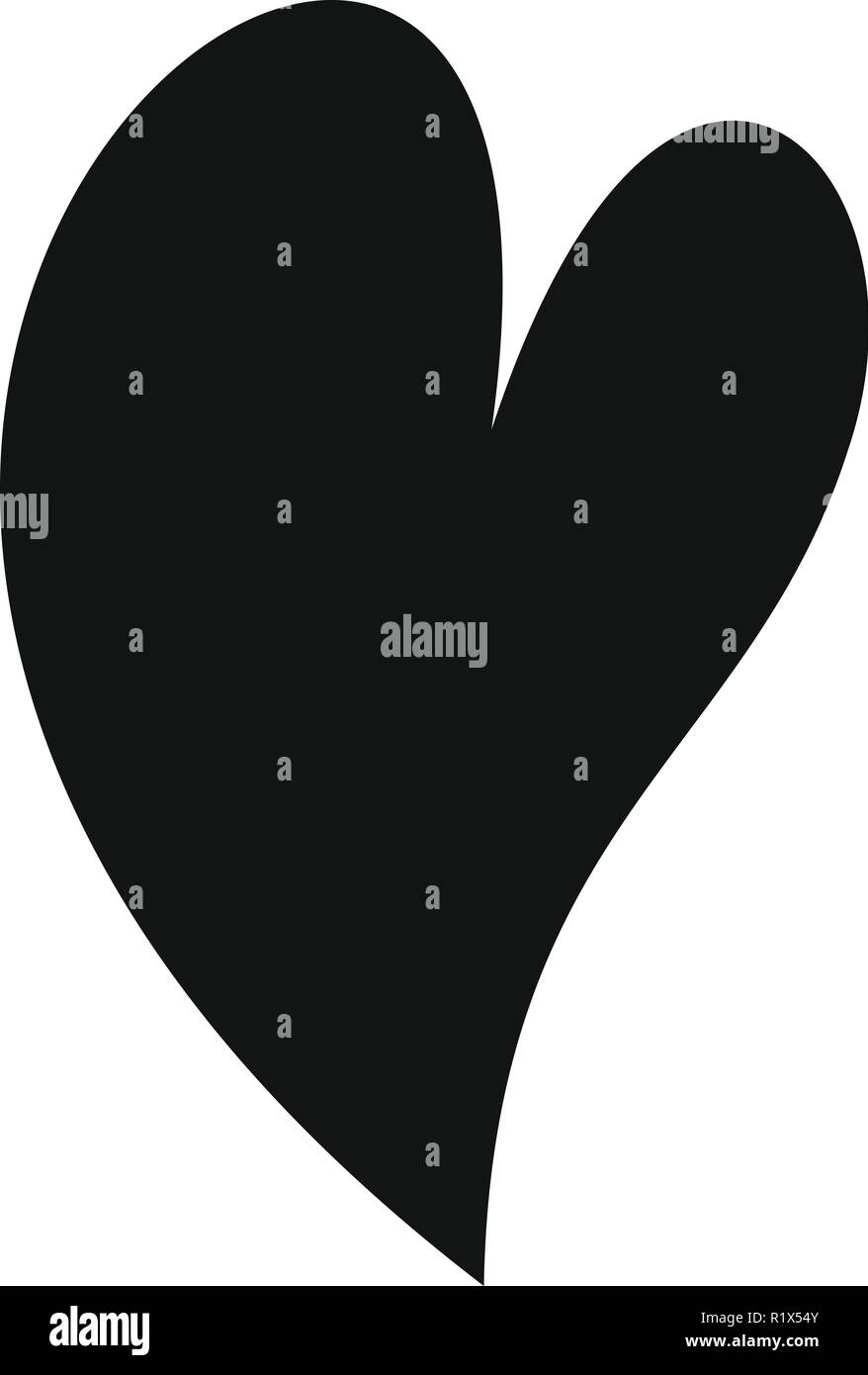 Deaf heart icon. Simple illustration of deaf heart vector icon for web ...