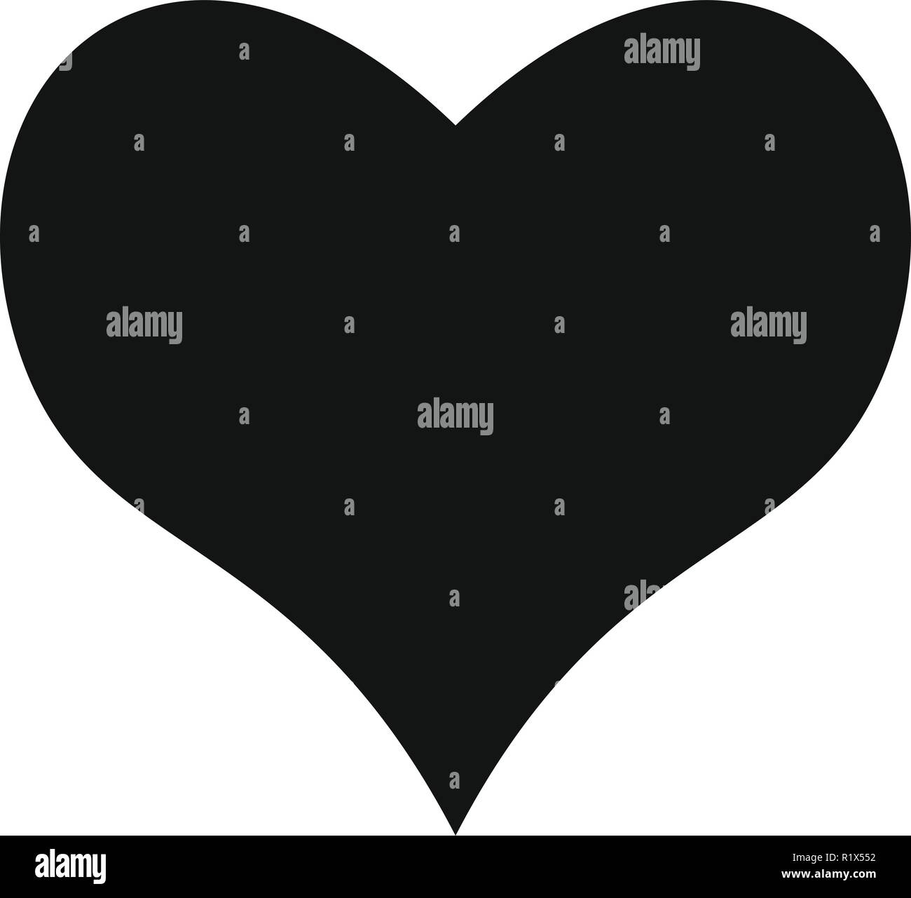 Kind heart icon. Simple illustration of kind heart vector icon for web ...