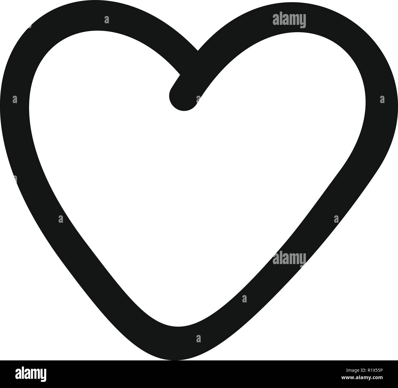 Greedy heart icon. Simple illustration of greedy heart vector icon for ...