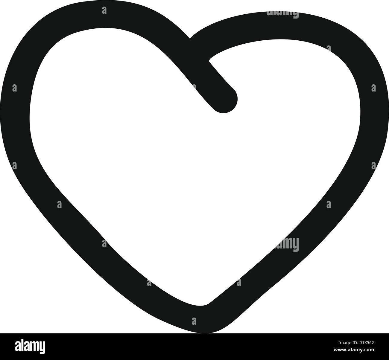Big heart icon. Simple illustration of big heart vector icon for web ...