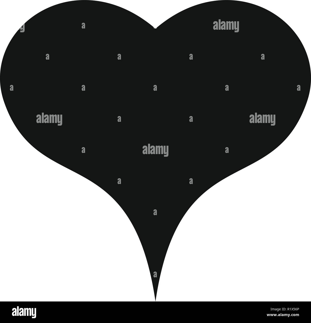 Lion Heart icon. Simple illustration of lion heart vector icon for web ...