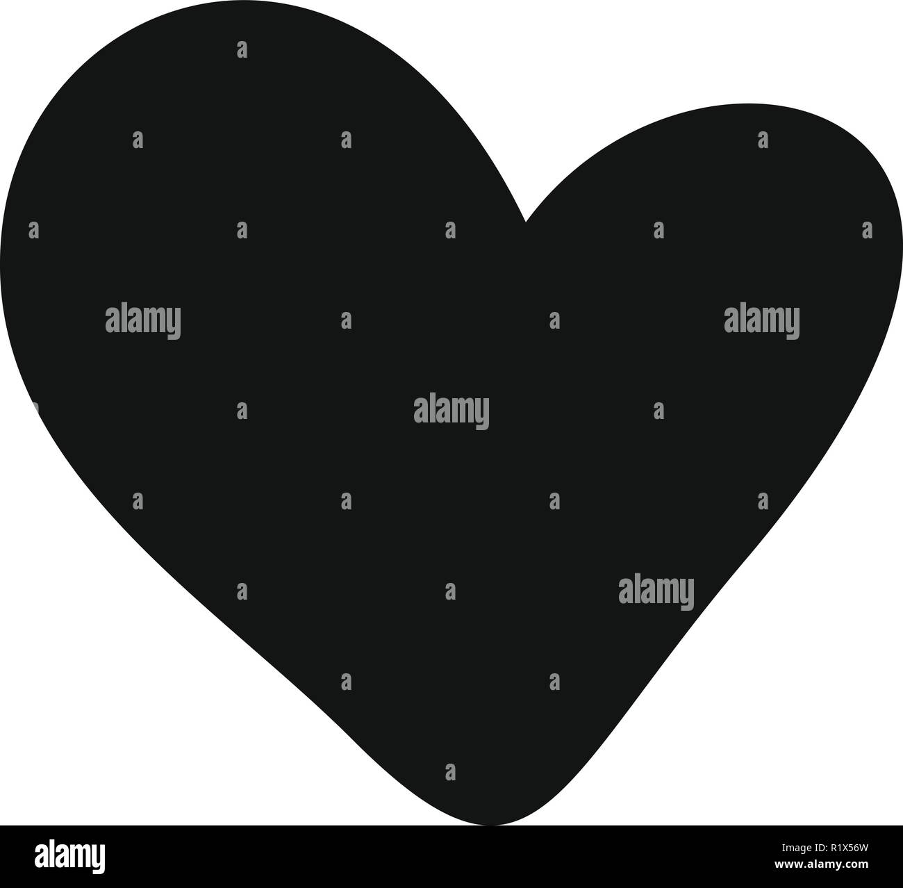 True heart icon. Simple illustration of true heart vector icon for web ...