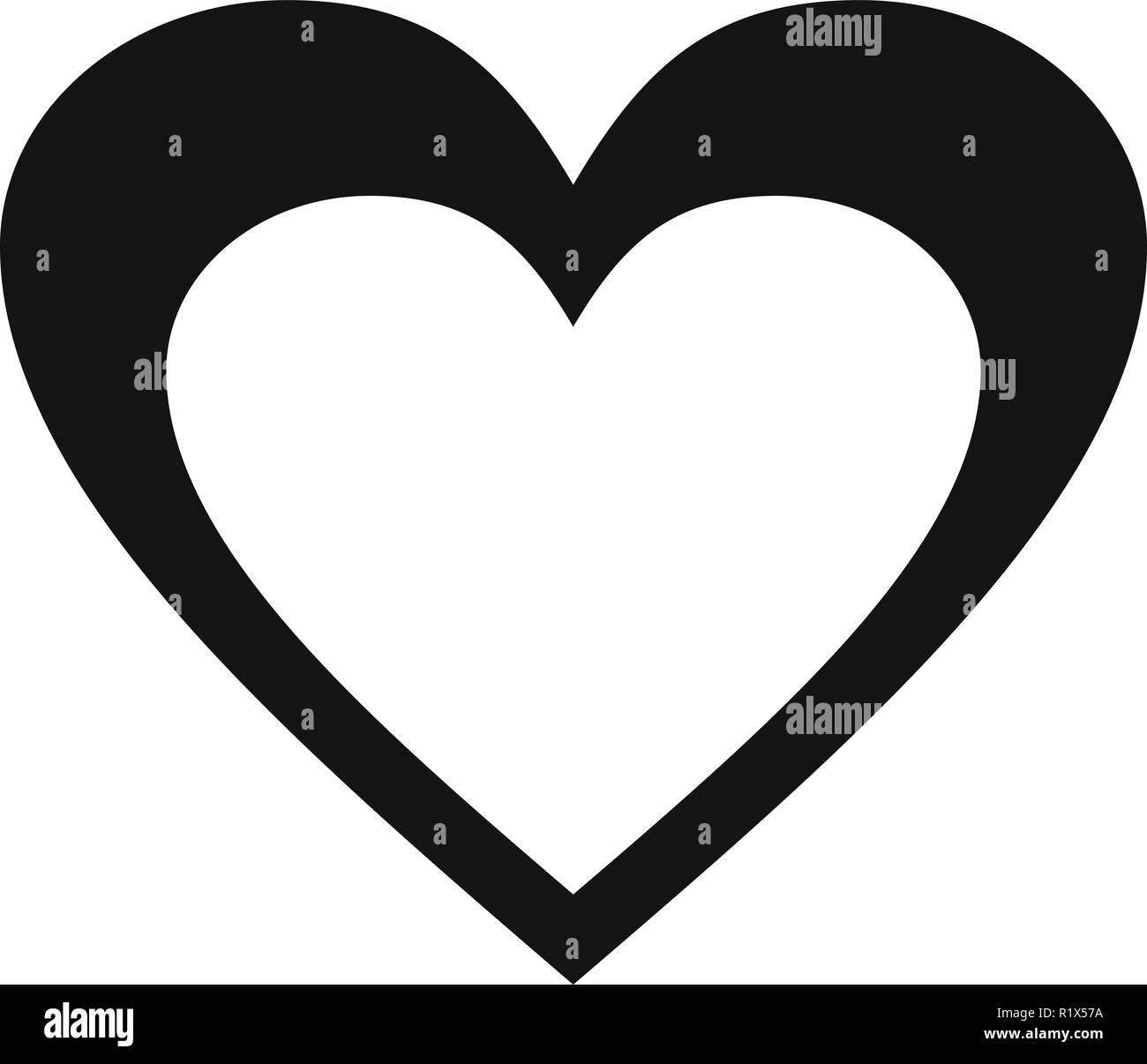 Huge heart icon. Simple illustration of huge heart vector icon for web ...