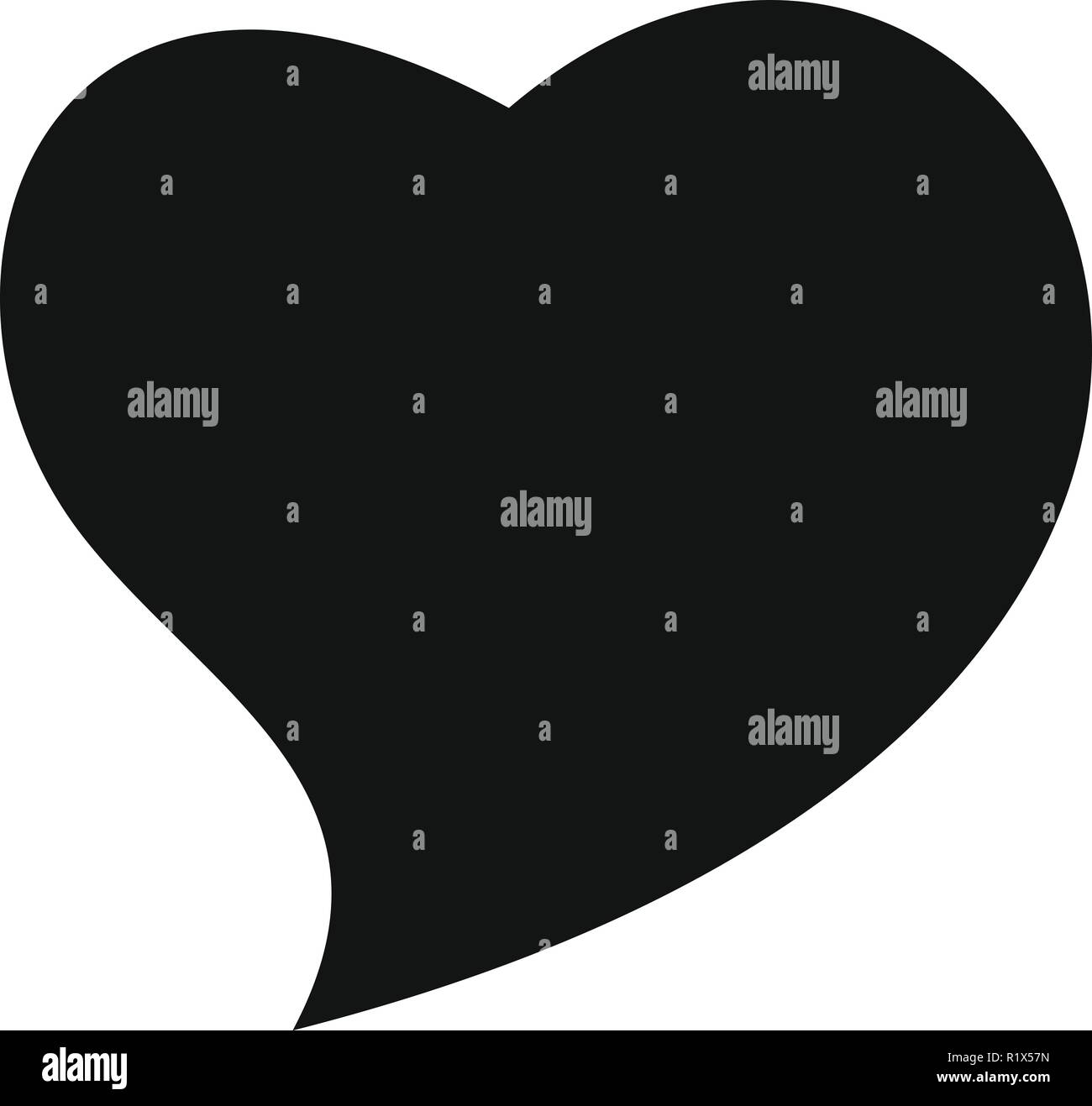 Brave heart icon. Simple illustration of brave heart vector icon for ...