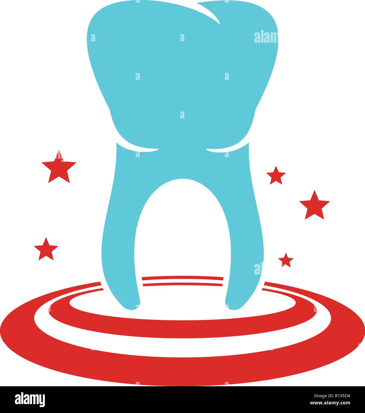 Anterior tooth icon. Flat illustration of anterior tooth vector icon ...