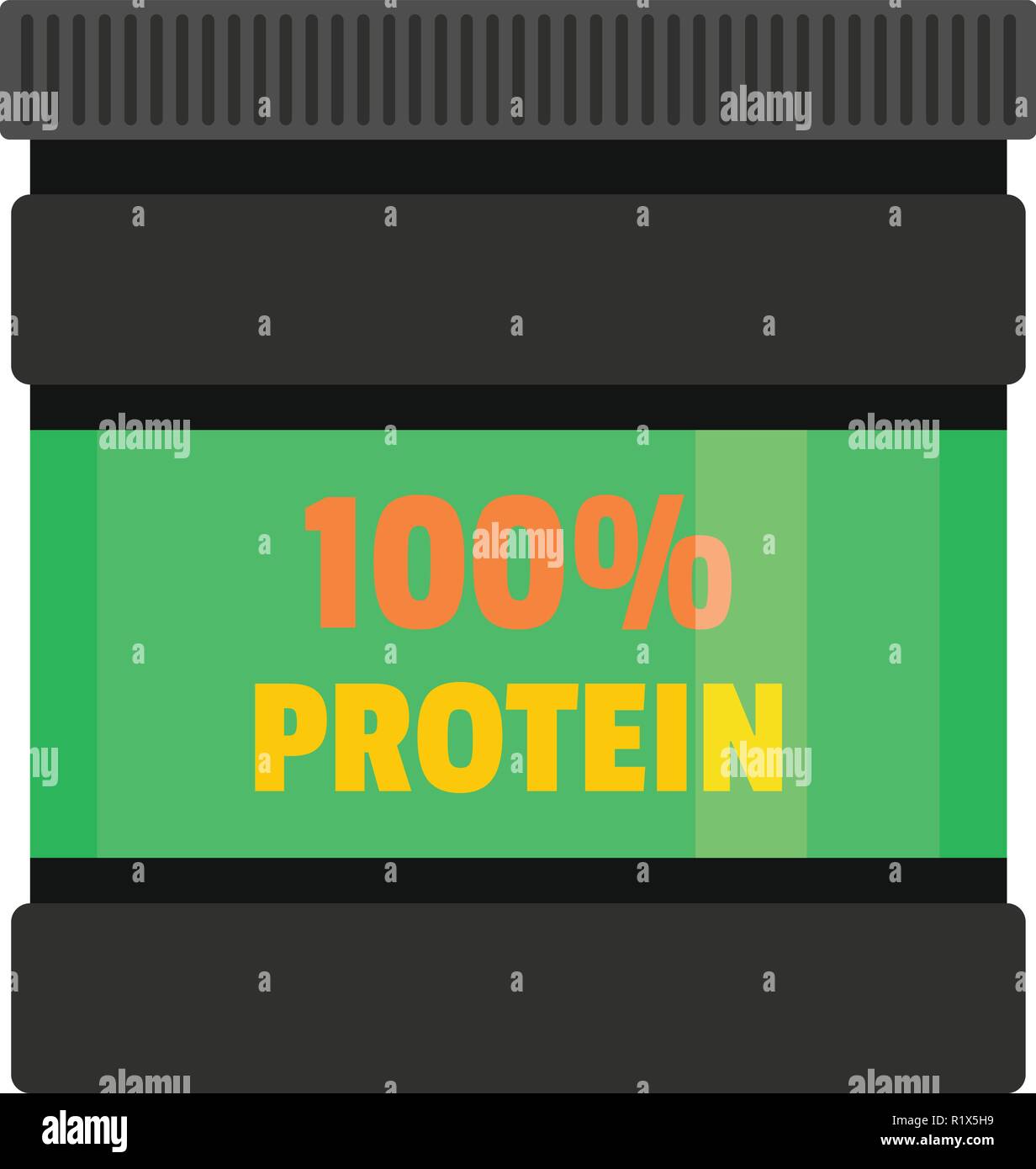 Protein bank icon. Flat illustration of protein bank vector icon for ...