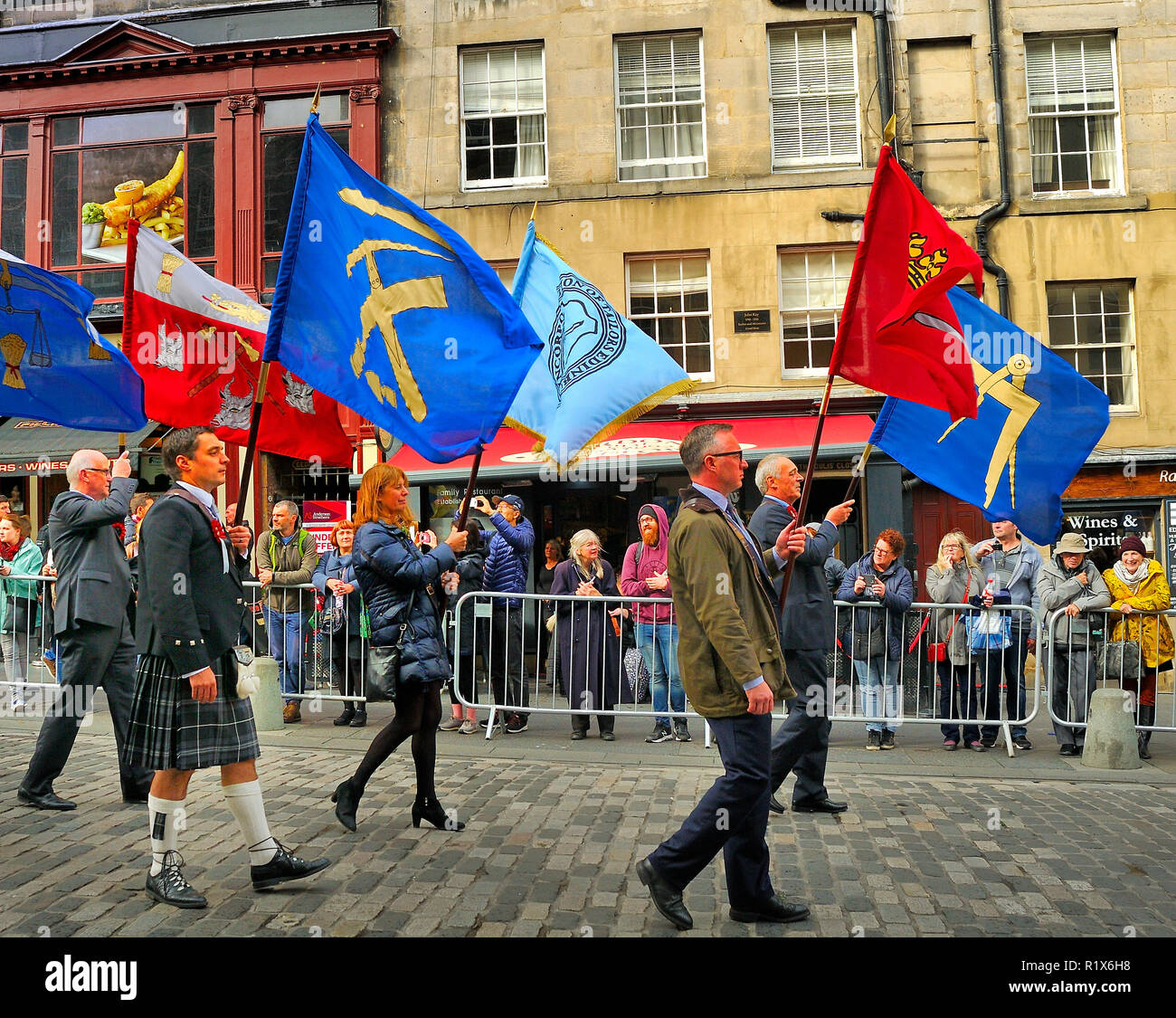 Marchers on the Riding of the Marches, Edinburgh, Scotland Stock Photo ...