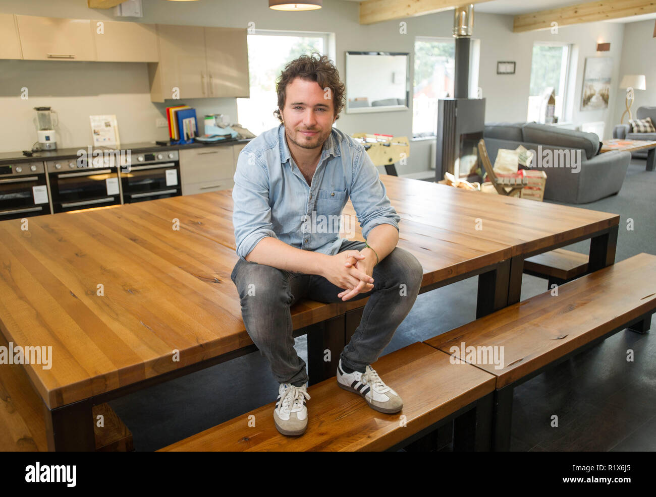 Josh Littlejohn pictured at the Social Bite village, Granton, Edinburgh ...