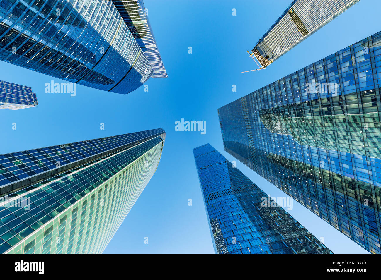 Exterior of the office buildings in Moscow. Russia Stock Photo - Alamy